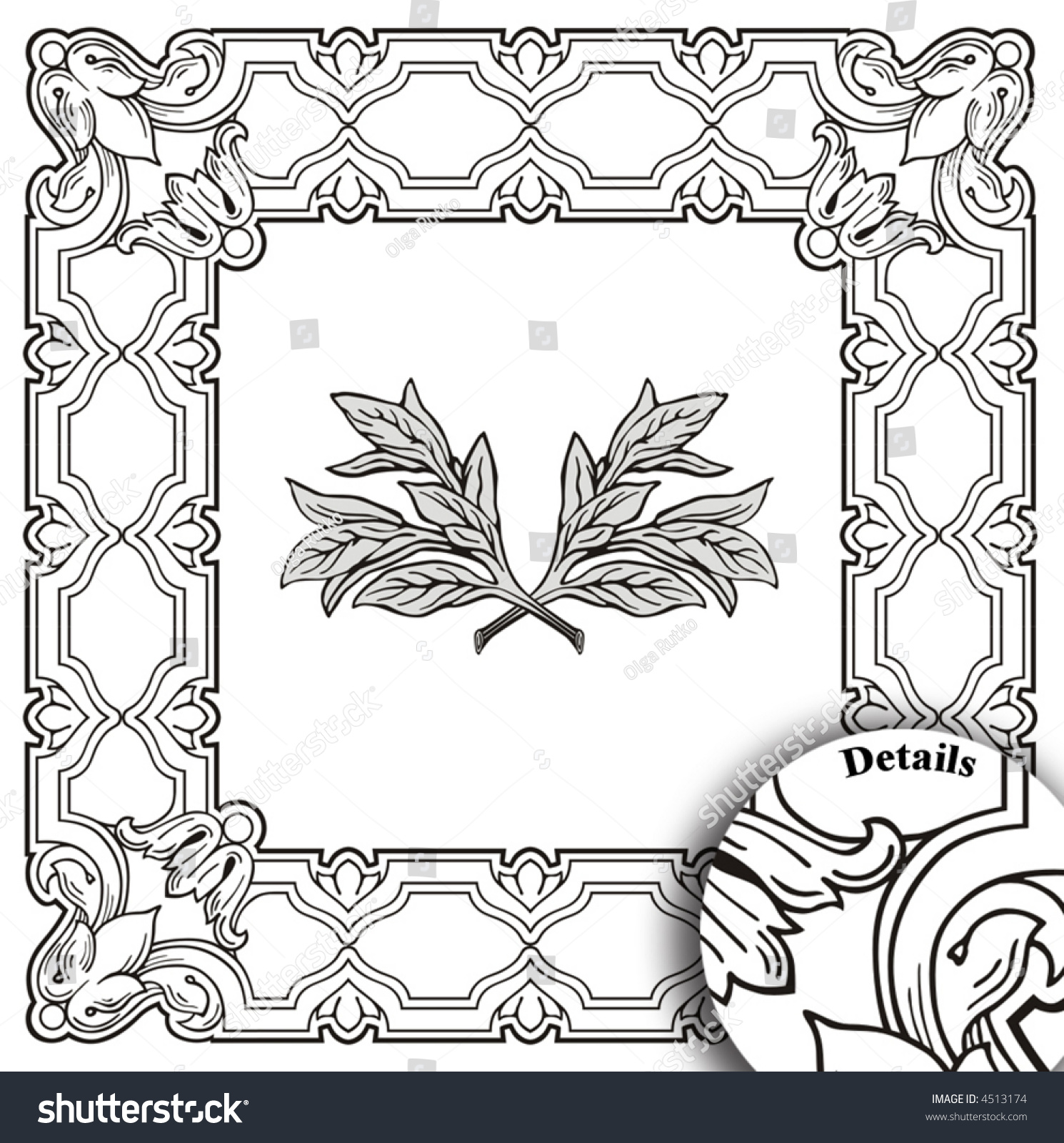 Royal Frame Decoration Vector Stock Vector (Royalty Free) 4513174 ...