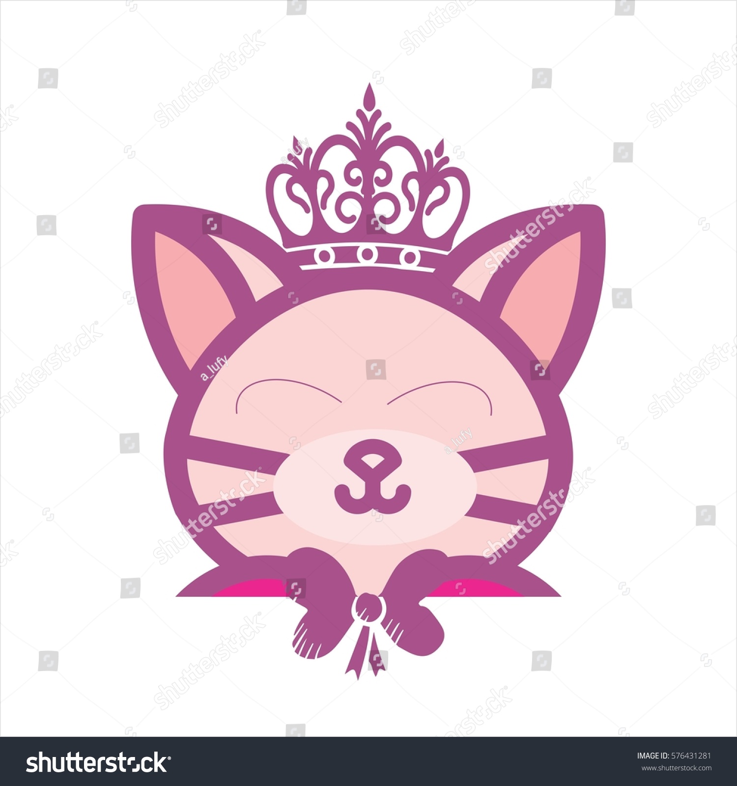 Royal King Cat Logo: เวกเตอร์สต็อก (ปลอดค่าลิขสิทธิ์) 576431281 ...