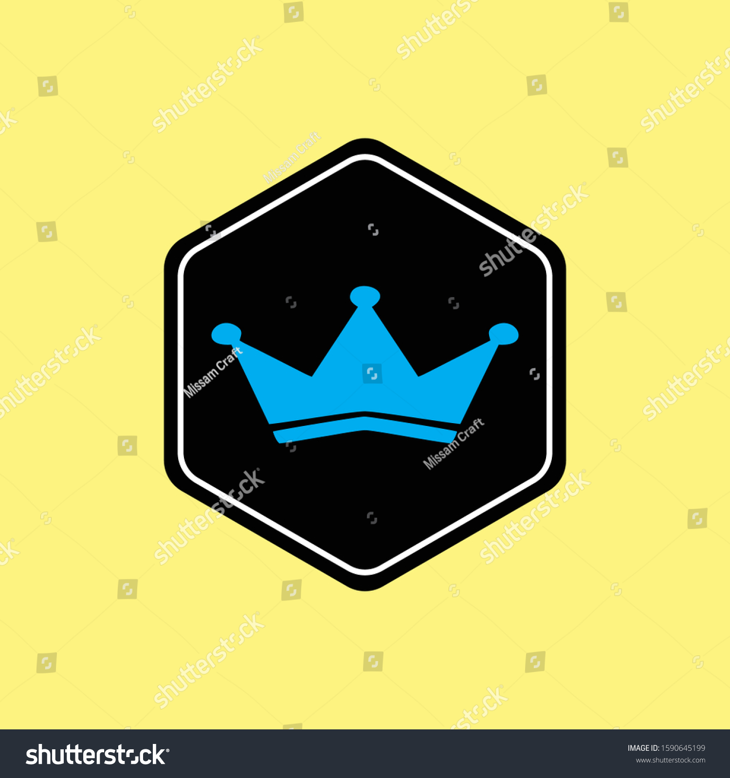 Royal King Simple Logo Design Stock Vector (Royalty Free) 1590645199 ...