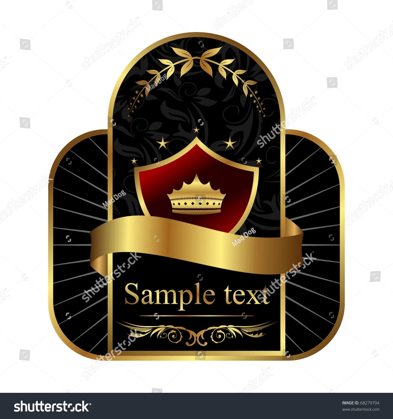 Royal Label Design Packing Vector Stock Vector (Royalty Free) 68279704 ...