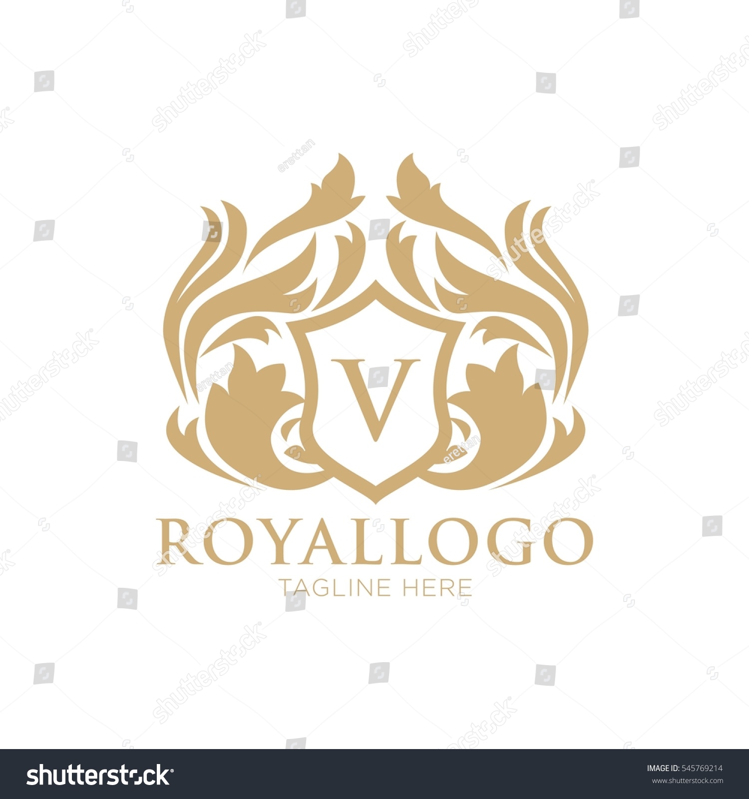 Royal Logo Design Template Stock Vector (Royalty Free) 545769214 ...