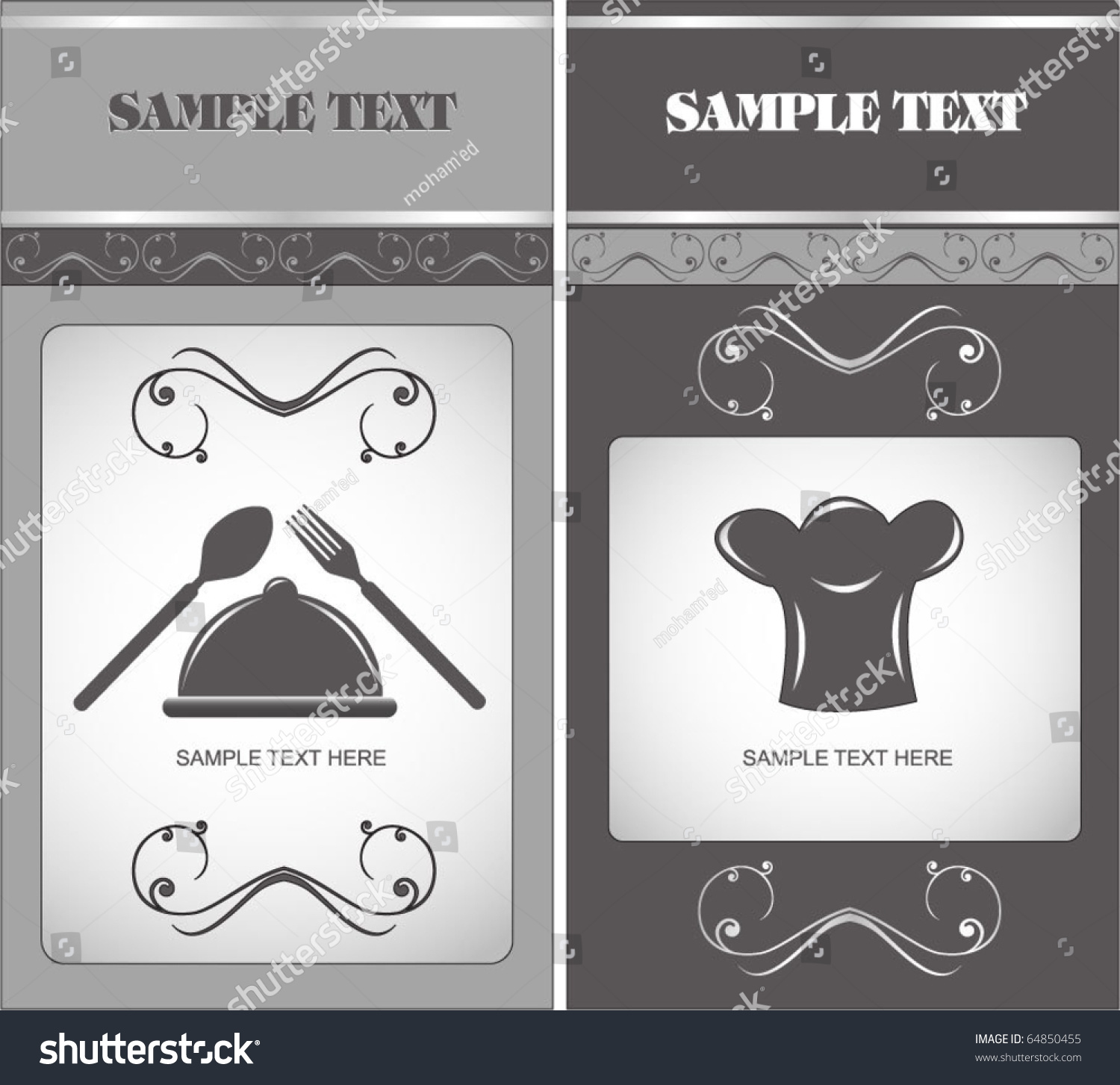 Royal Menu Card Stock Vector (Royalty Free) 64850455 | Shutterstock