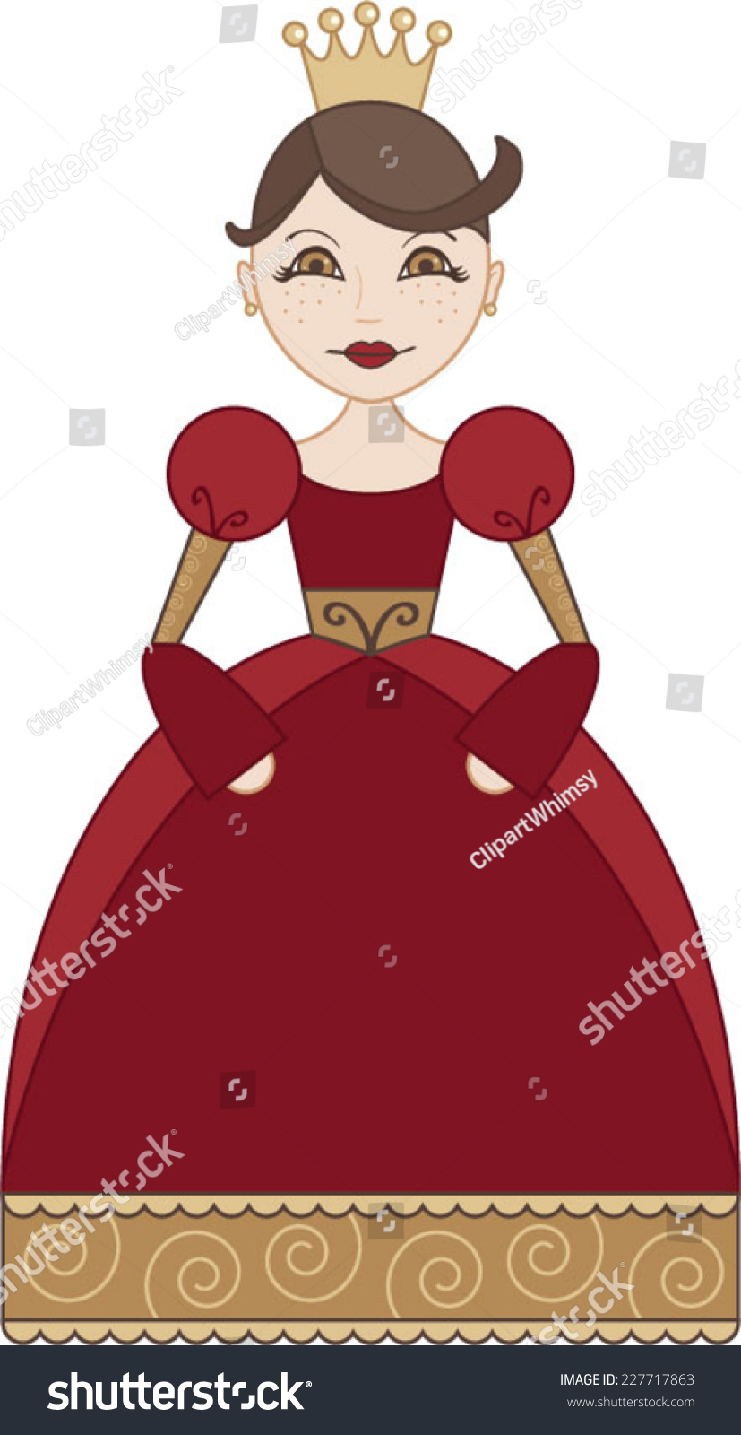 Royal Princess Crown Stock Vector (Royalty Free) 227717863