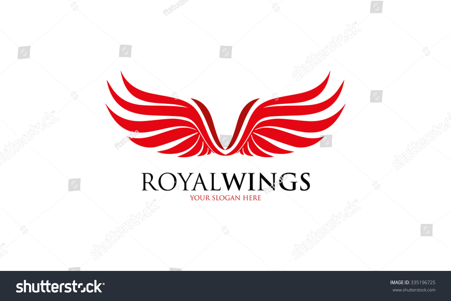 Royal Wings Logo: vetor stock (livre de direitos) 335196725 | Shutterstock