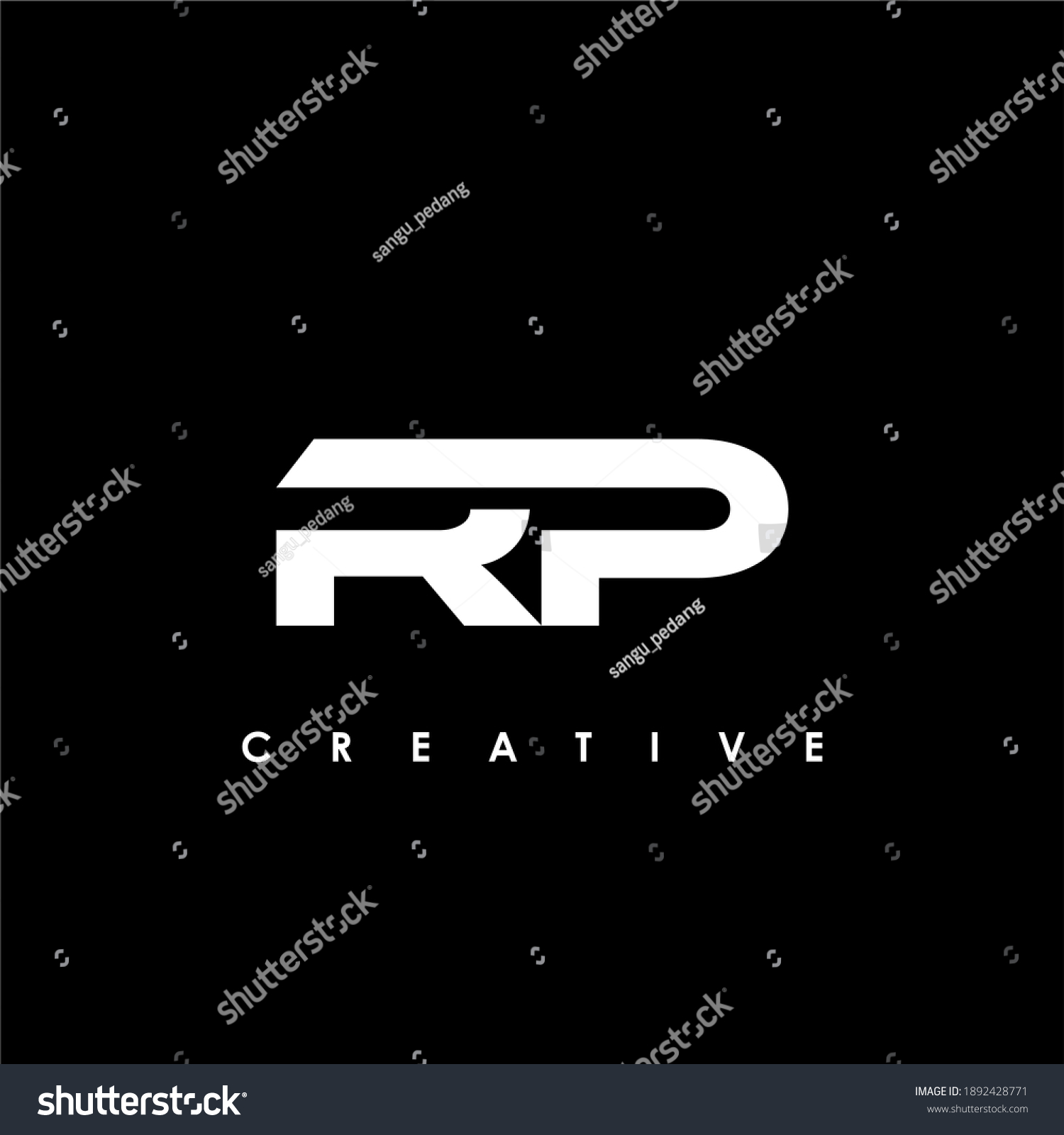 Rp Letter Initial Logo Design Template Stock Vector (Royalty Free ...