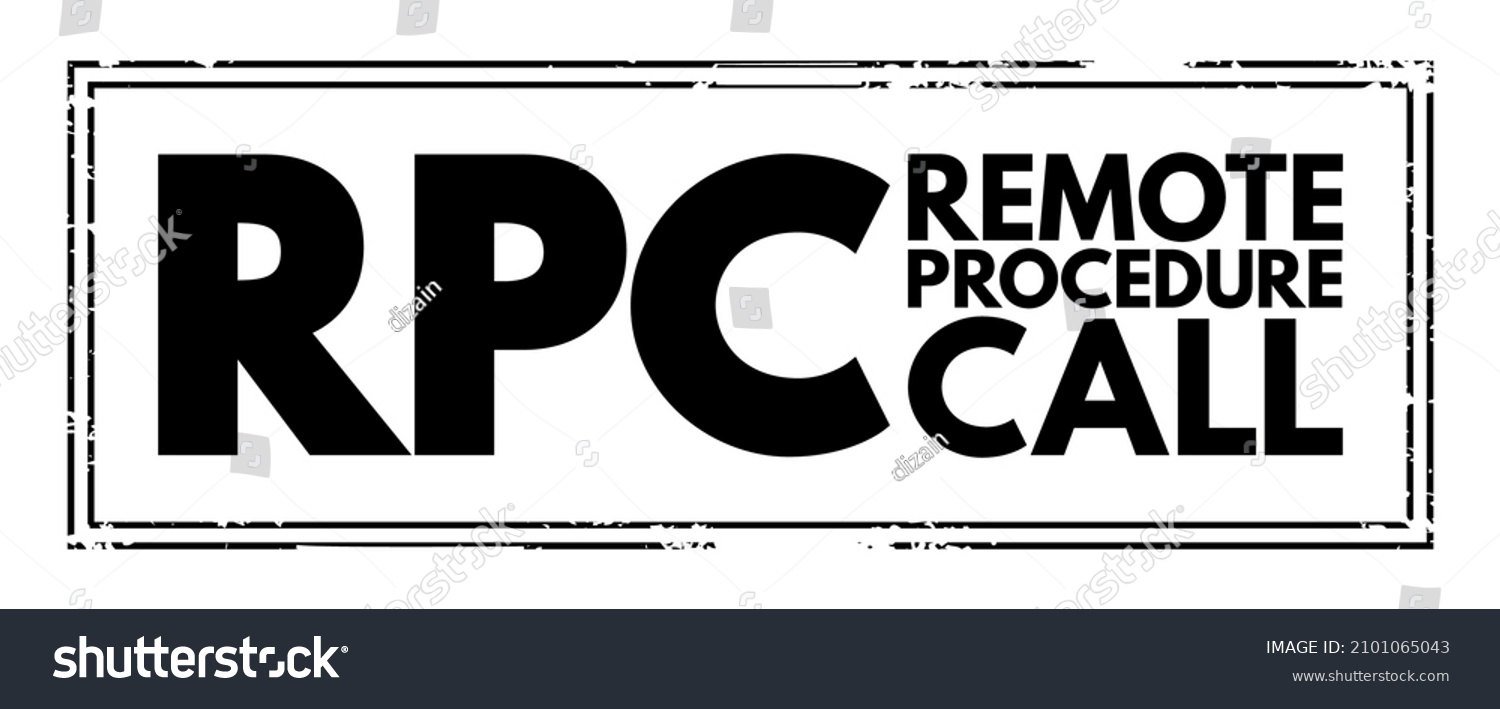 Rpc Remote Procedure Call Software Communication Stock Vector (Royalty ...