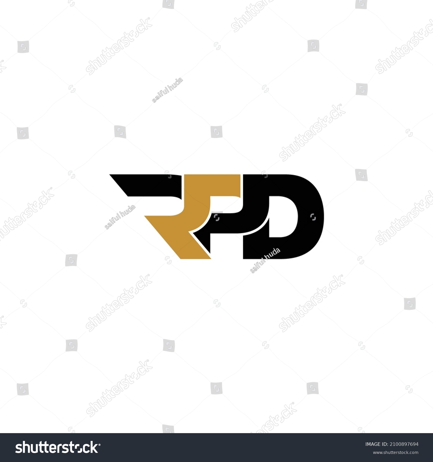 Rpd Letter Monogram Logo Design Vector Stock Vector (Royalty Free ...