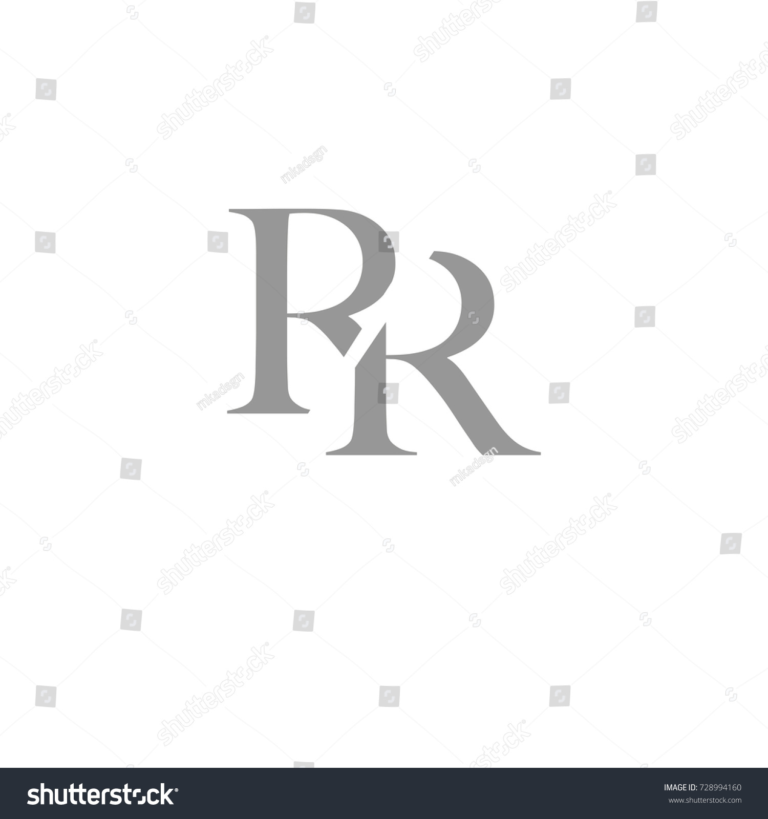 Rr Letter Logo Icon Vector Element Stock Vector (Royalty Free ...