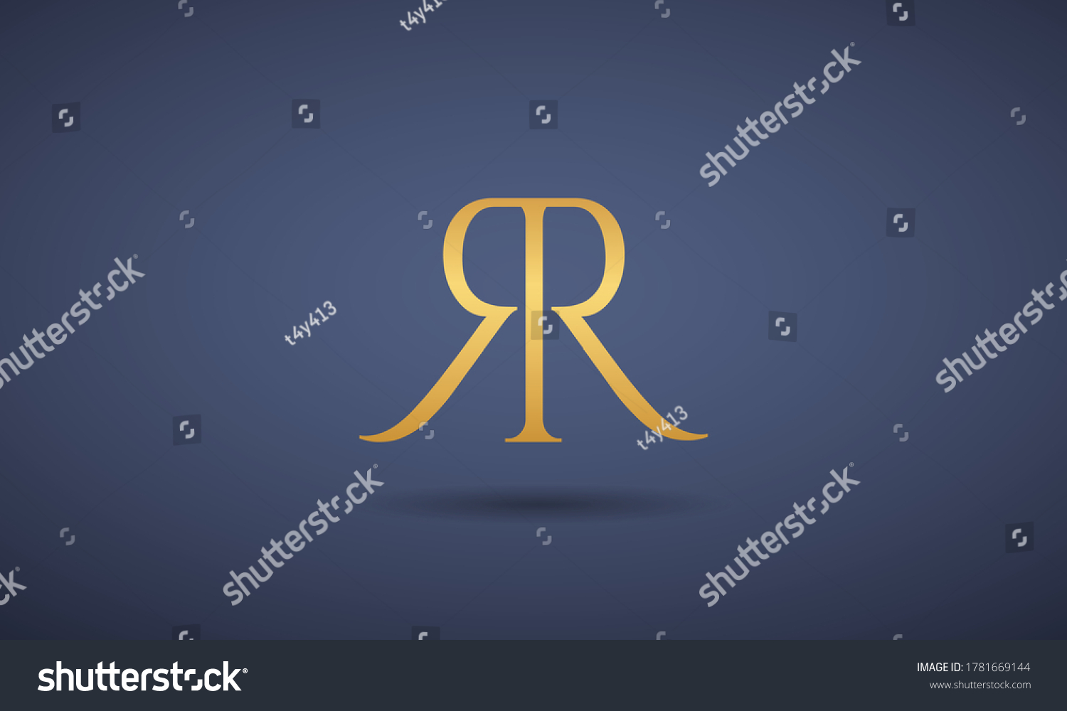 Rr Logo Design Vector Icon Symbol: เวกเตอร์สต็อก (ปลอดค่าลิขสิทธิ์ ...