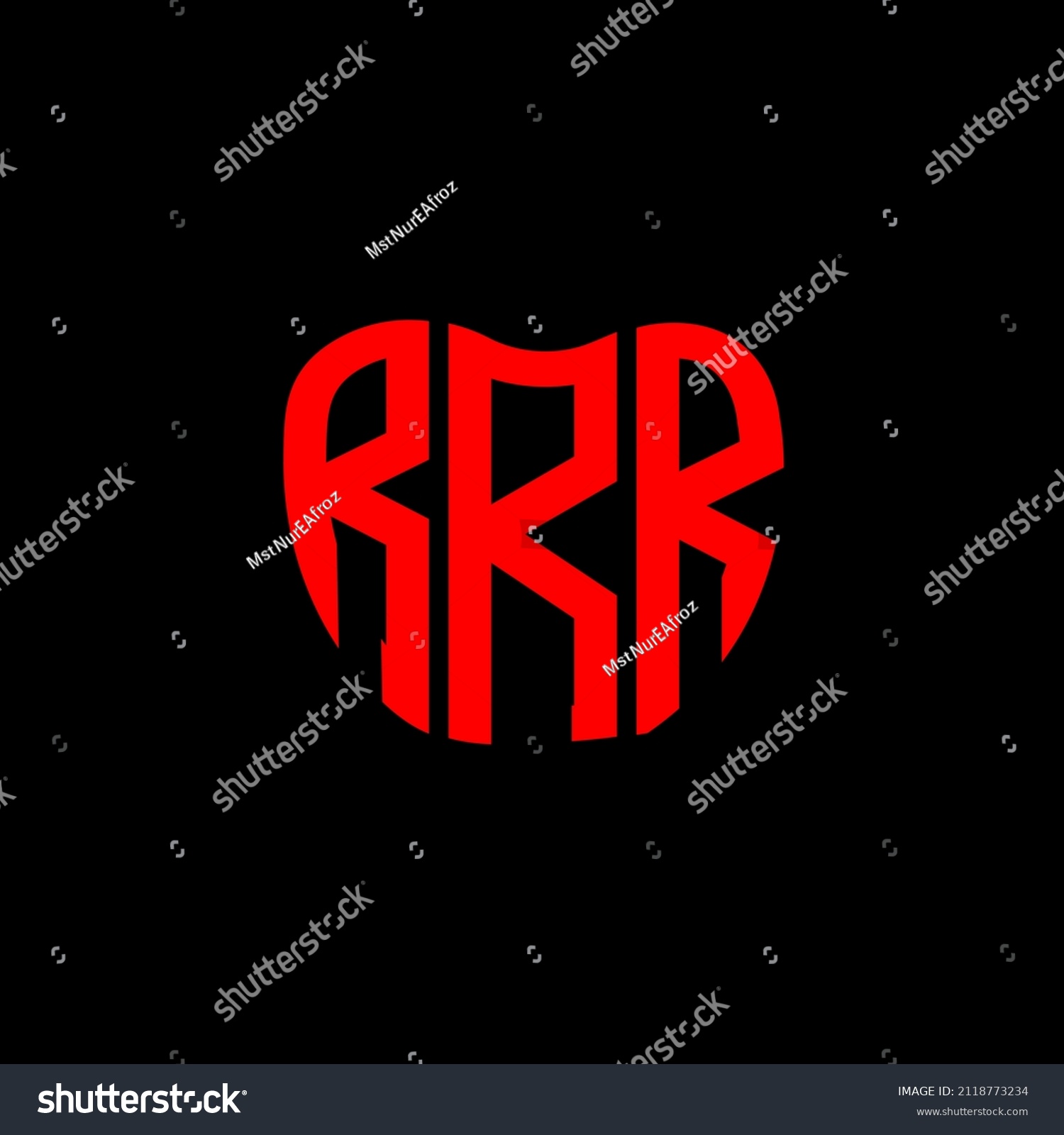Rrr Initial Modern Logo Design Vector Stock Vector (Royalty Free ...