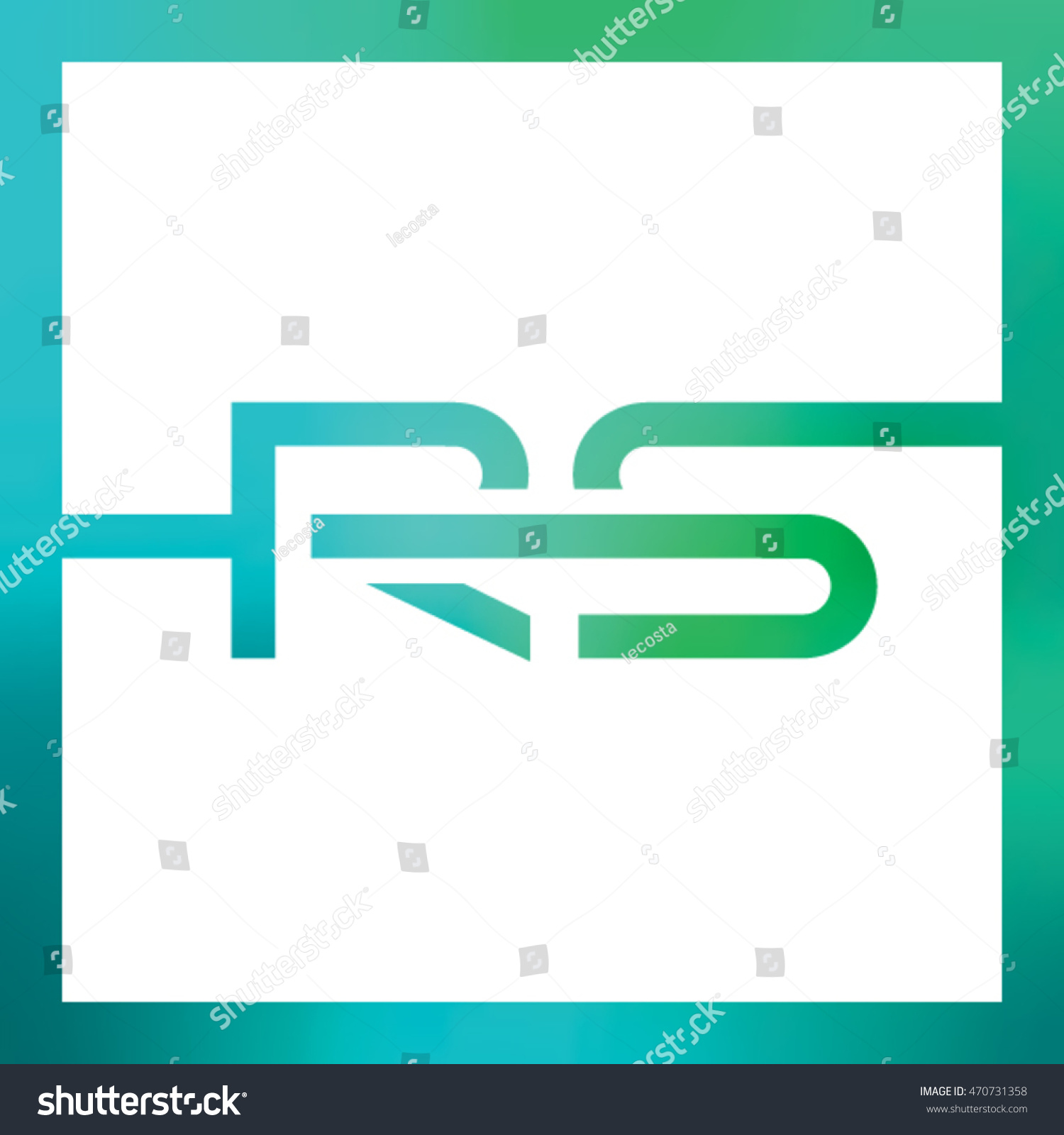 Rs Lines Logo Design Stock Vector (Royalty Free) 470731358