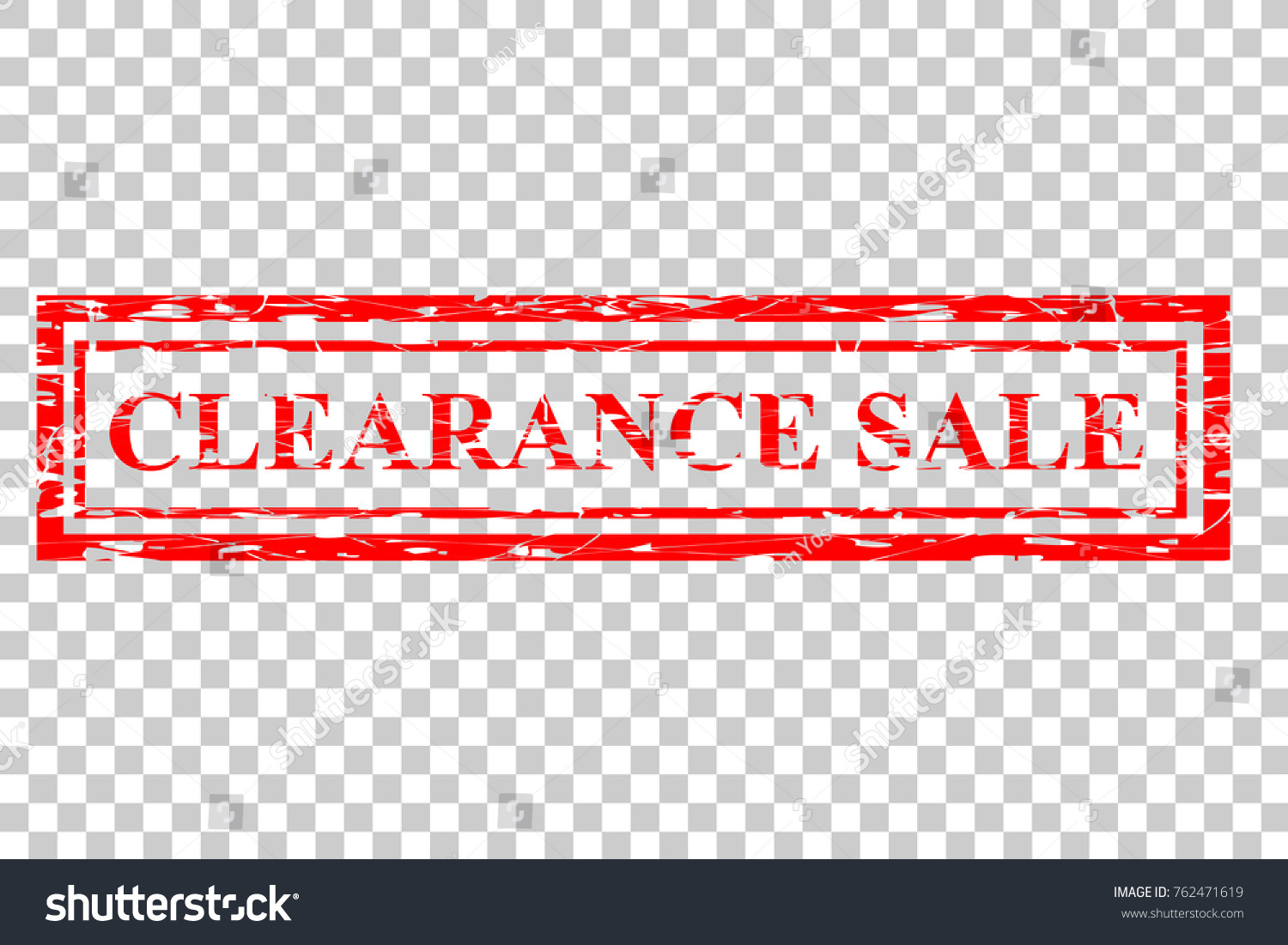 Rubber Stamp Effect Clearance Transparent Effect Stock Vector (Royalty ...