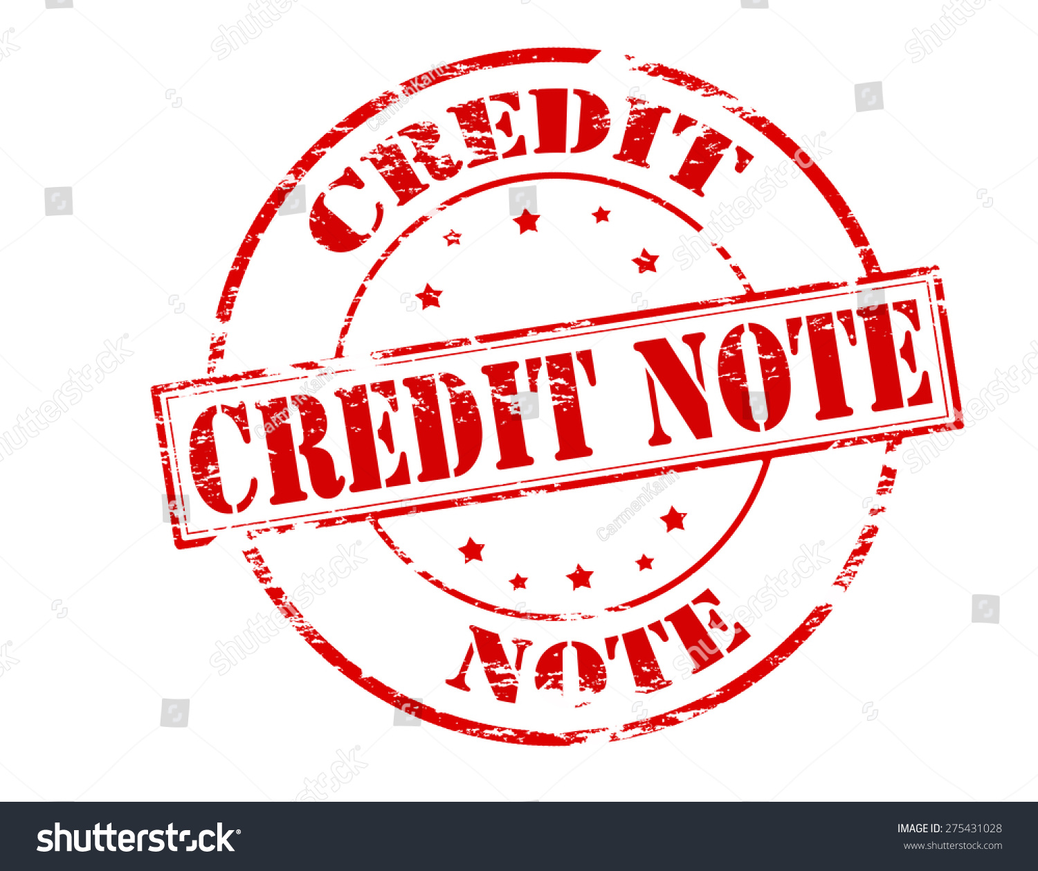 Rubber Stamp Text Credit Note Inside Stock Vector (Royalty Free) 275431028