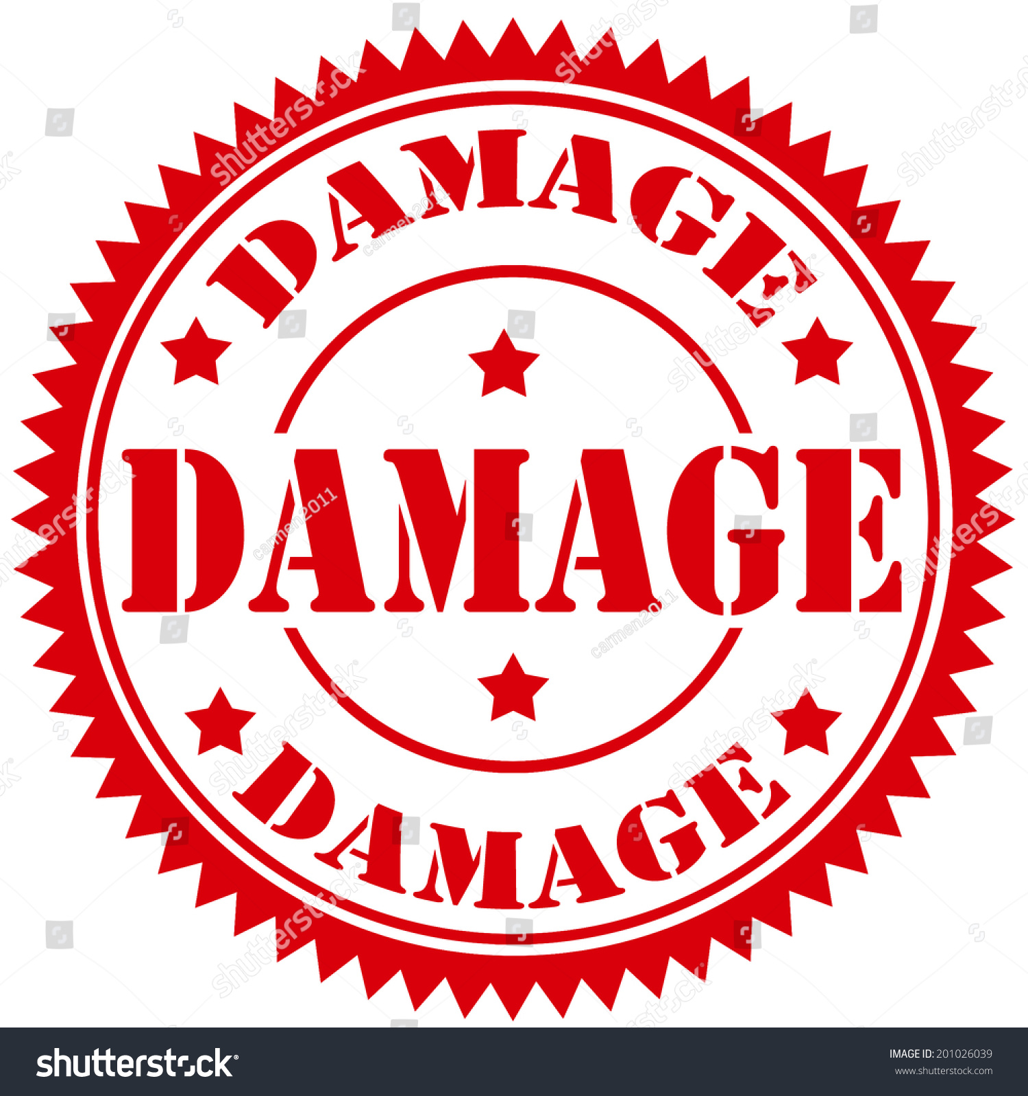 Rubber Stamp Text Damagevector Illustration Stock Vector (Royalty Free ...