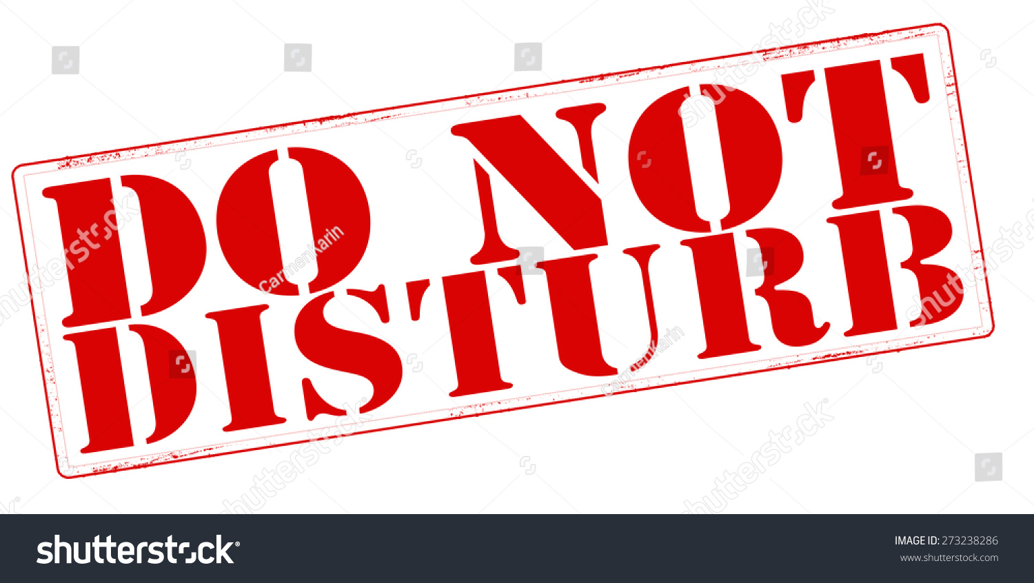 Rubber Stamp Text Do Not Disturb Stock Vector (Royalty Free) 273238286