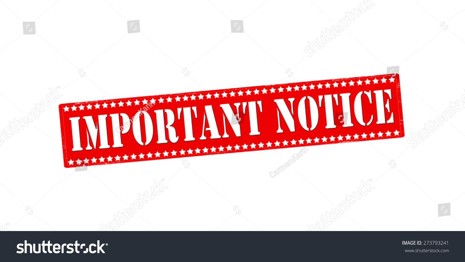 Rubber Stamp Text Important Notice Inside Stock Vector (Royalty Free ...