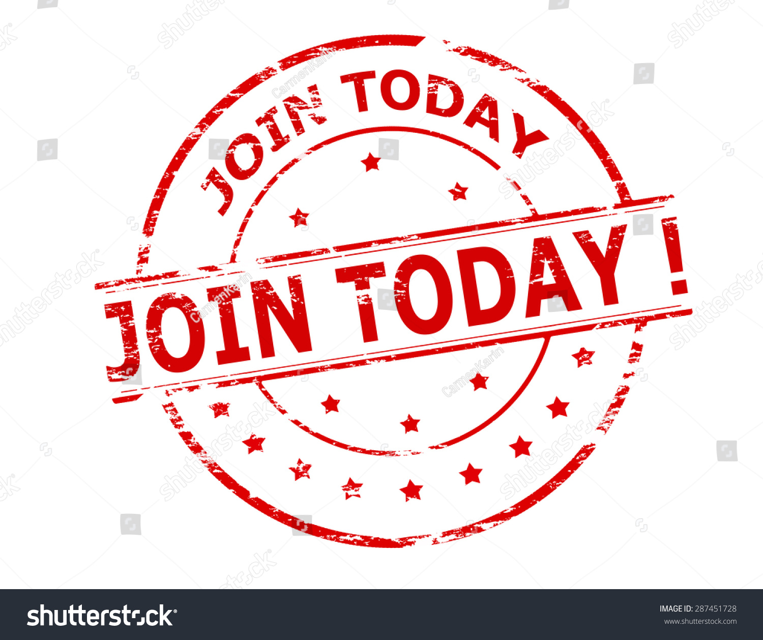 Rubber Stamp Text Join Today Inside Stock Vector (Royalty Free ...