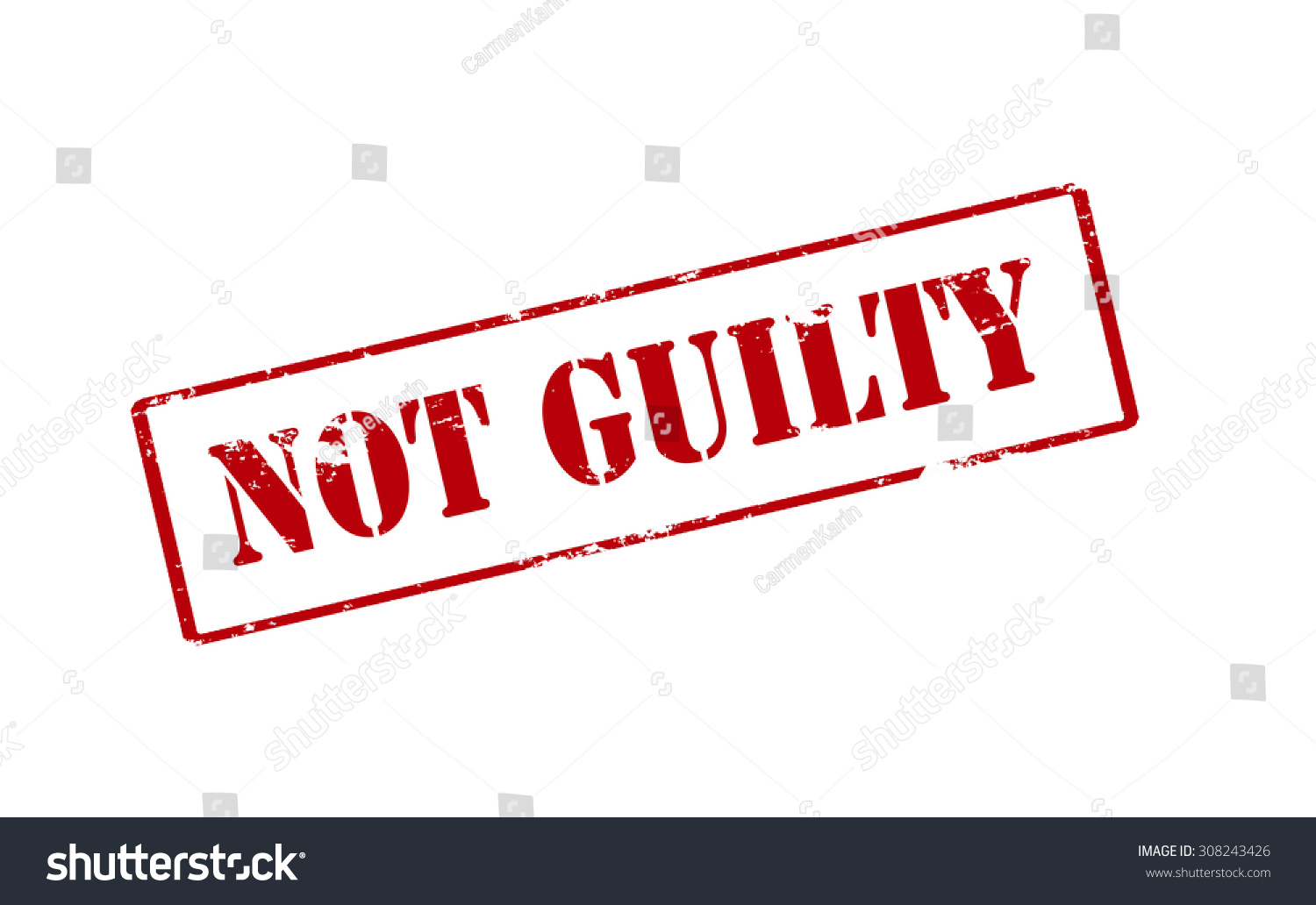 Rubber Stamp Text Not Guilty Inside Stock Vector (Royalty Free ...