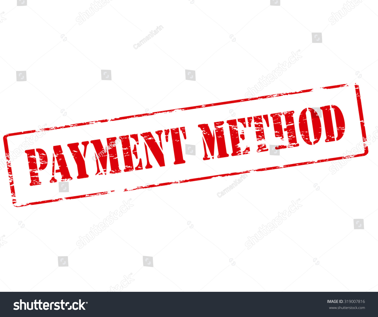Rubber Stamp Text Payment Method Inside Stock Vector (Royalty Free ...