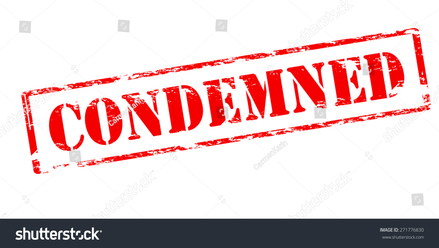 Rubber Stamp Word Condemned Inside Vector Stock Vector (Royalty Free ...
