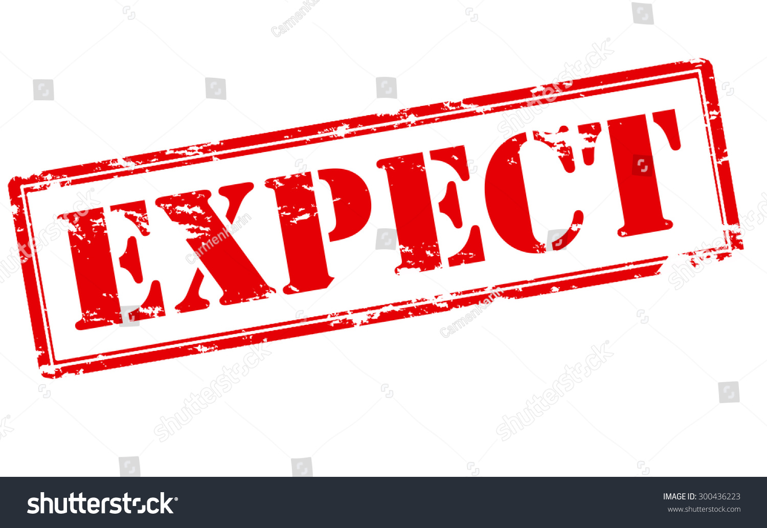 Rubber Stamp Word Expect Inside Vector Stock Vector (Royalty Free ...