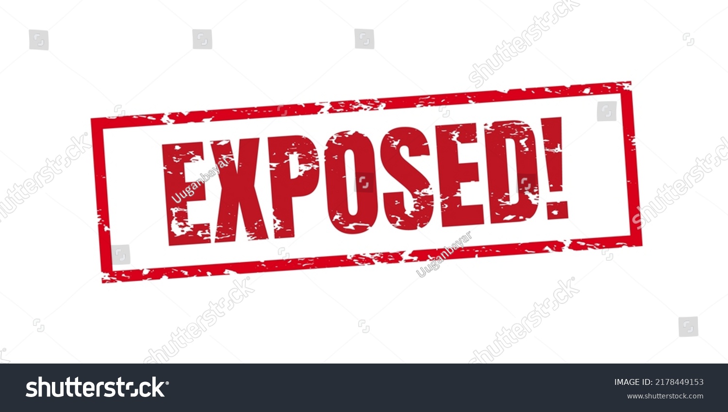 Rubber Stamp Word Exposed Inside Vector Stock Vector (Royalty Free ...