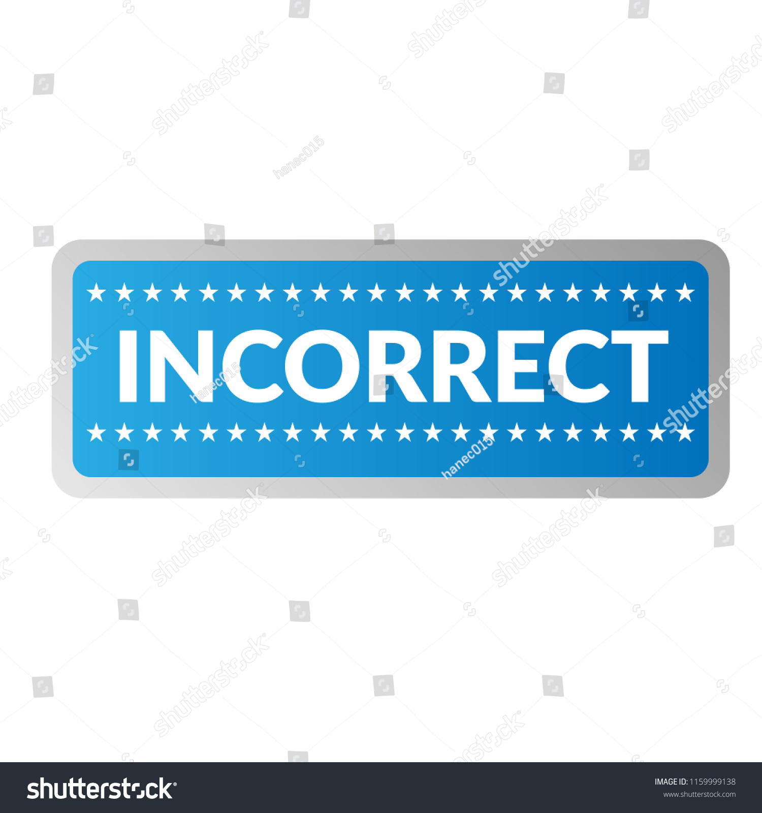Rubber Stamp Word Incorrect Inside Vector Stock Vector (Royalty Free ...