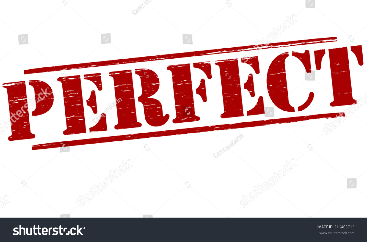 Rubber Stamp Word Perfect Inside Vector Stock Vector (Royalty Free ...