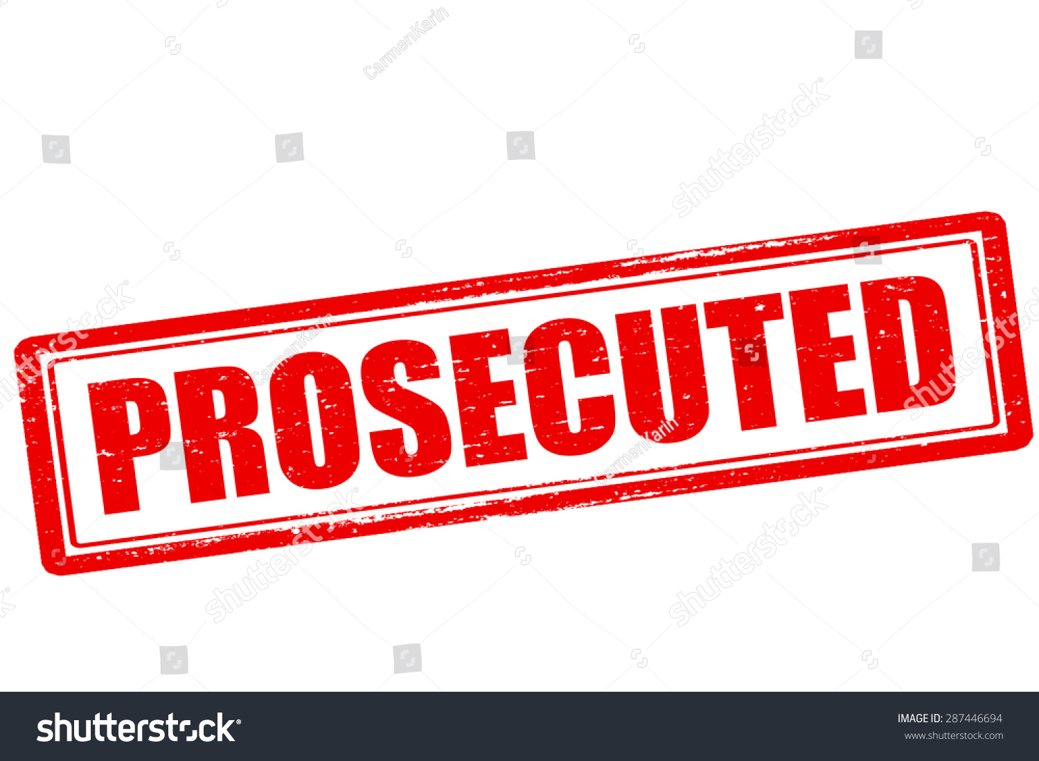 Rubber Stamp Word Prosecuted Inside Vector Stock Vector (Royalty Free ...