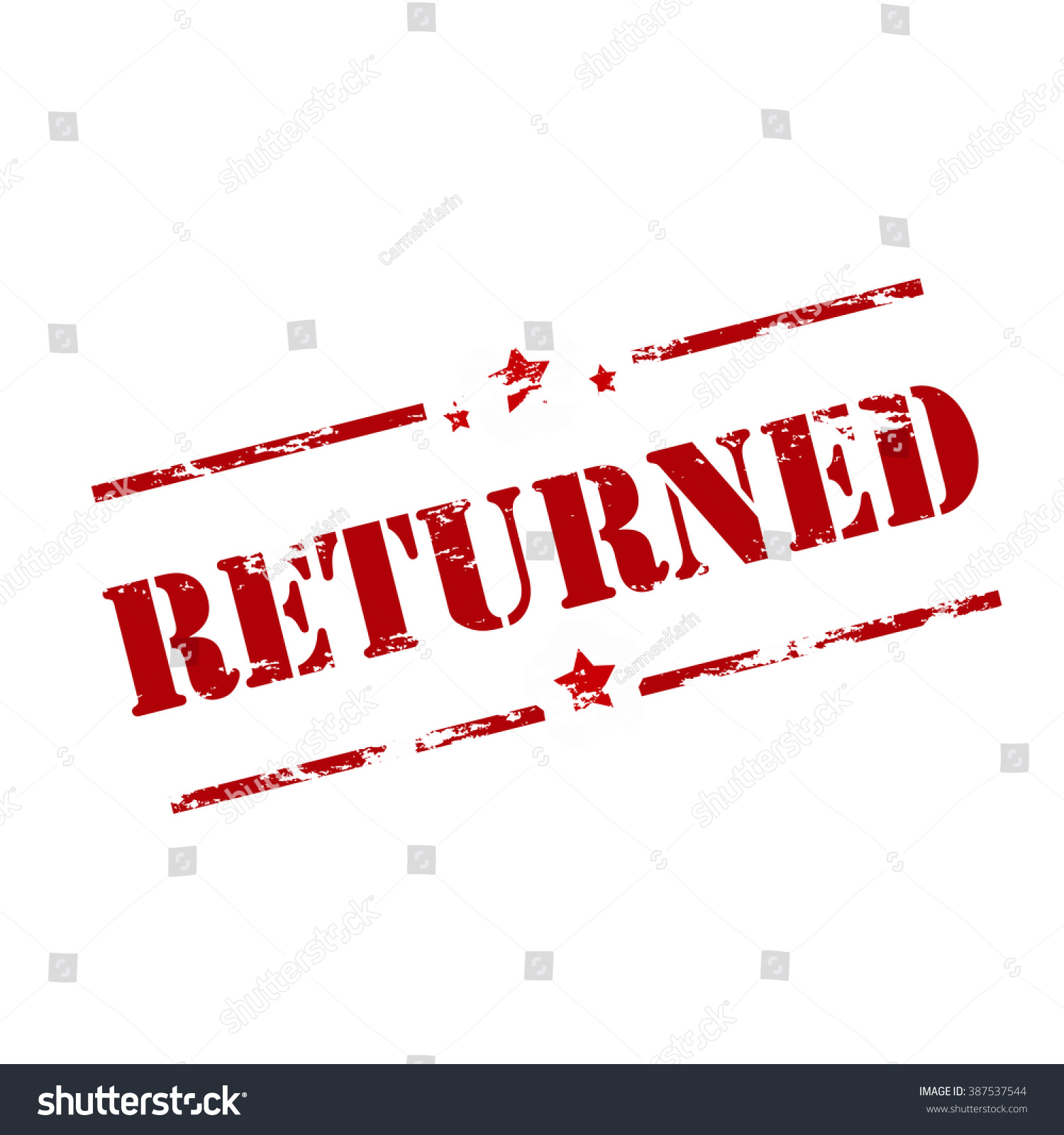 Rubber Stamp Word Returned Inside Vector: เวกเตอร์สต็อก (ปลอดค่า ...