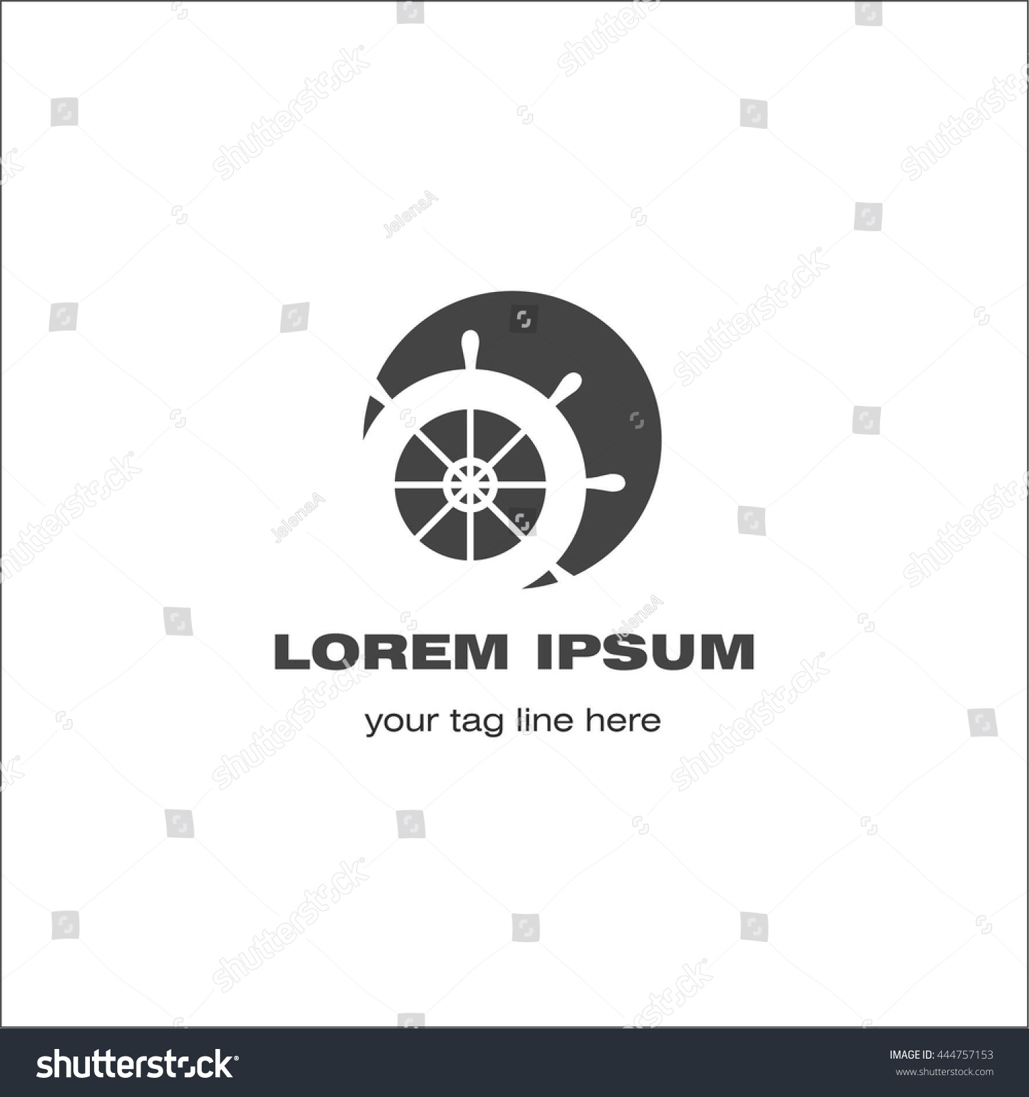 Rudder Logo Stock Vector (Royalty Free) 444757153