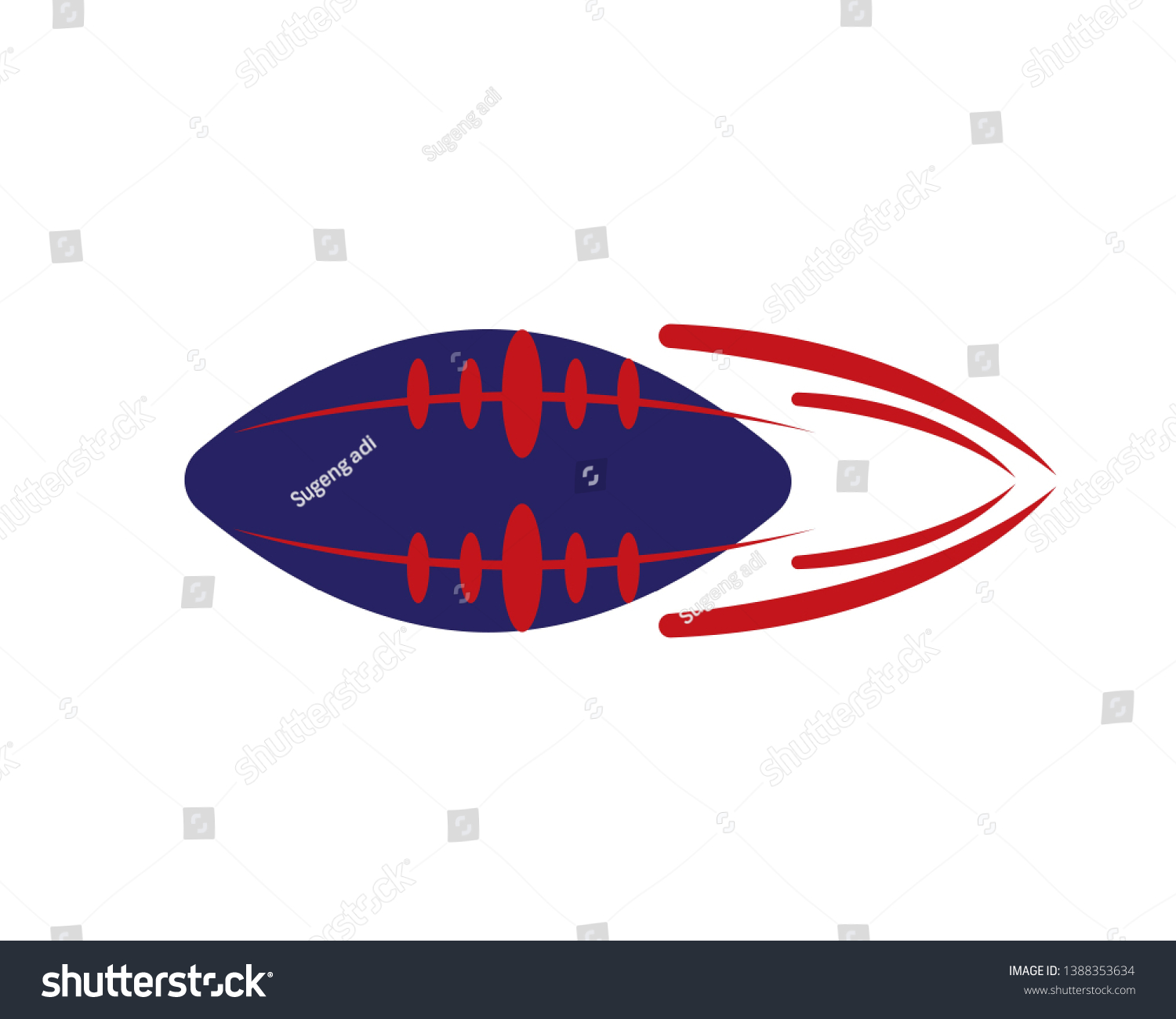 Rugby Logo Design Vector Stock Vector (Royalty Free) 1388353634 ...