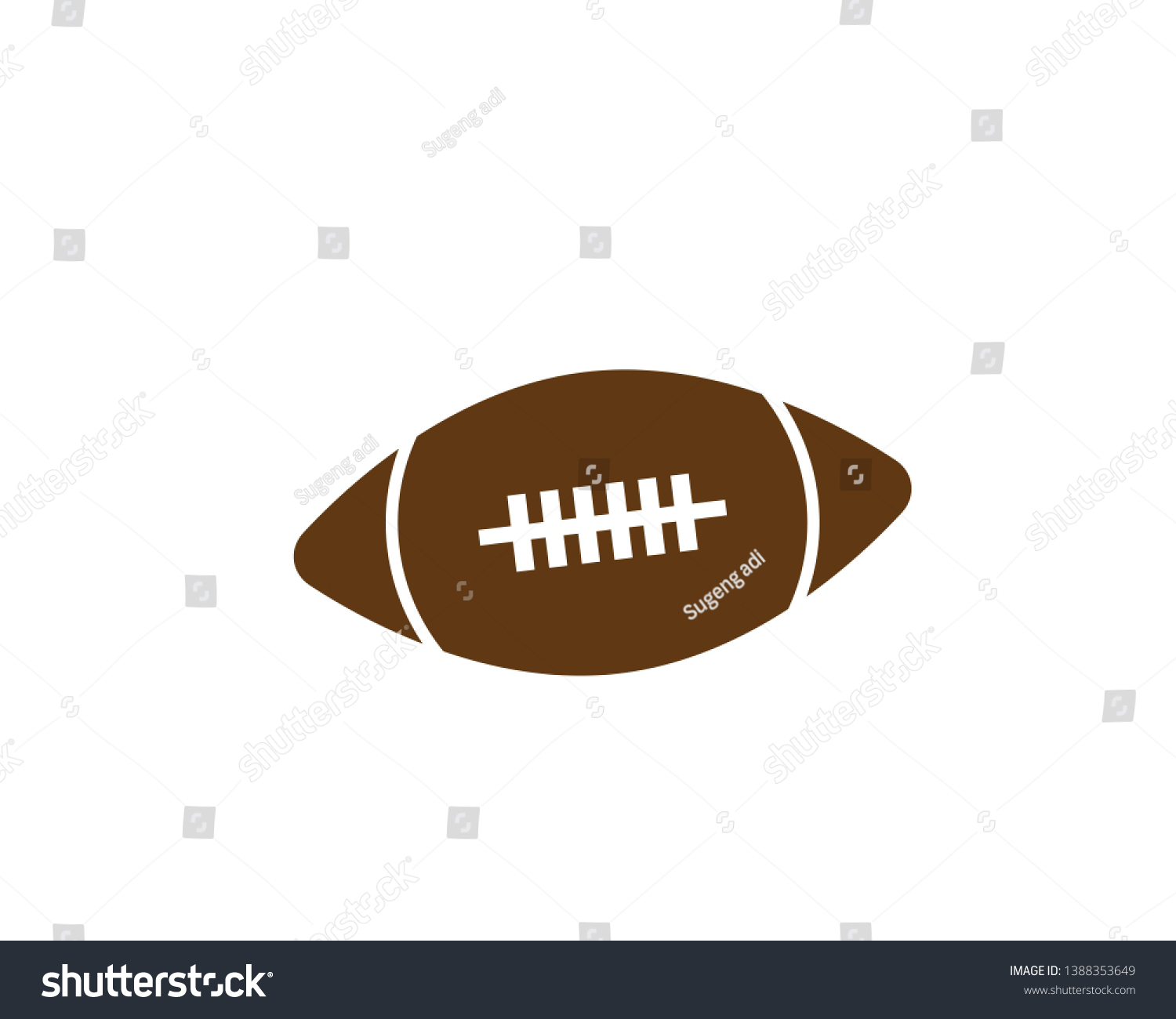 Rugby Logo Design Vector Stock Vector (Royalty Free) 1388353649 ...