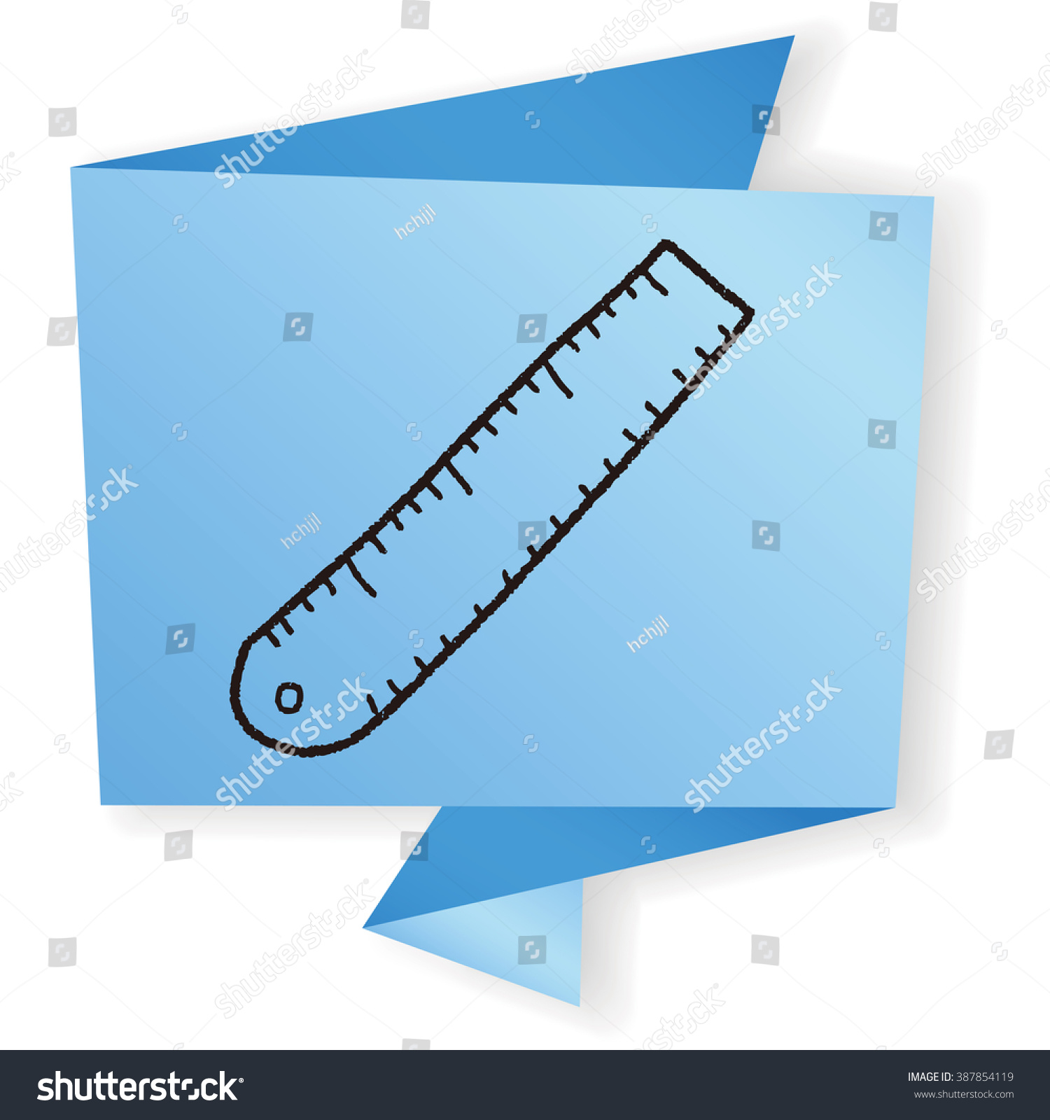 Ruler Doodle Stock Vector (Royalty Free) 387854119 | Shutterstock