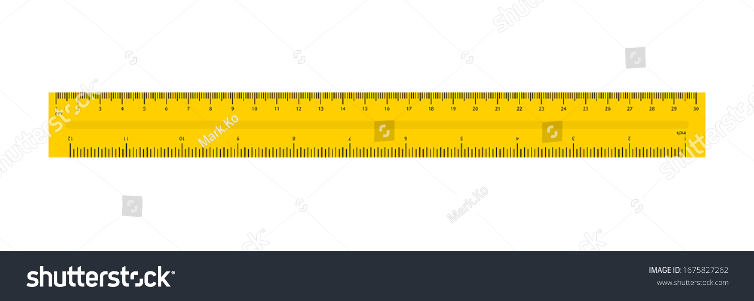 Ruler Flat Style Simple Isolated Flat Stock Vector (Royalty Free ...