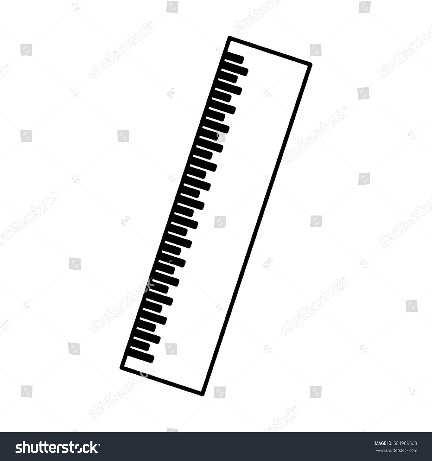 Ruler School Supply Icon Stock Vector (Royalty Free) 584969503 ...