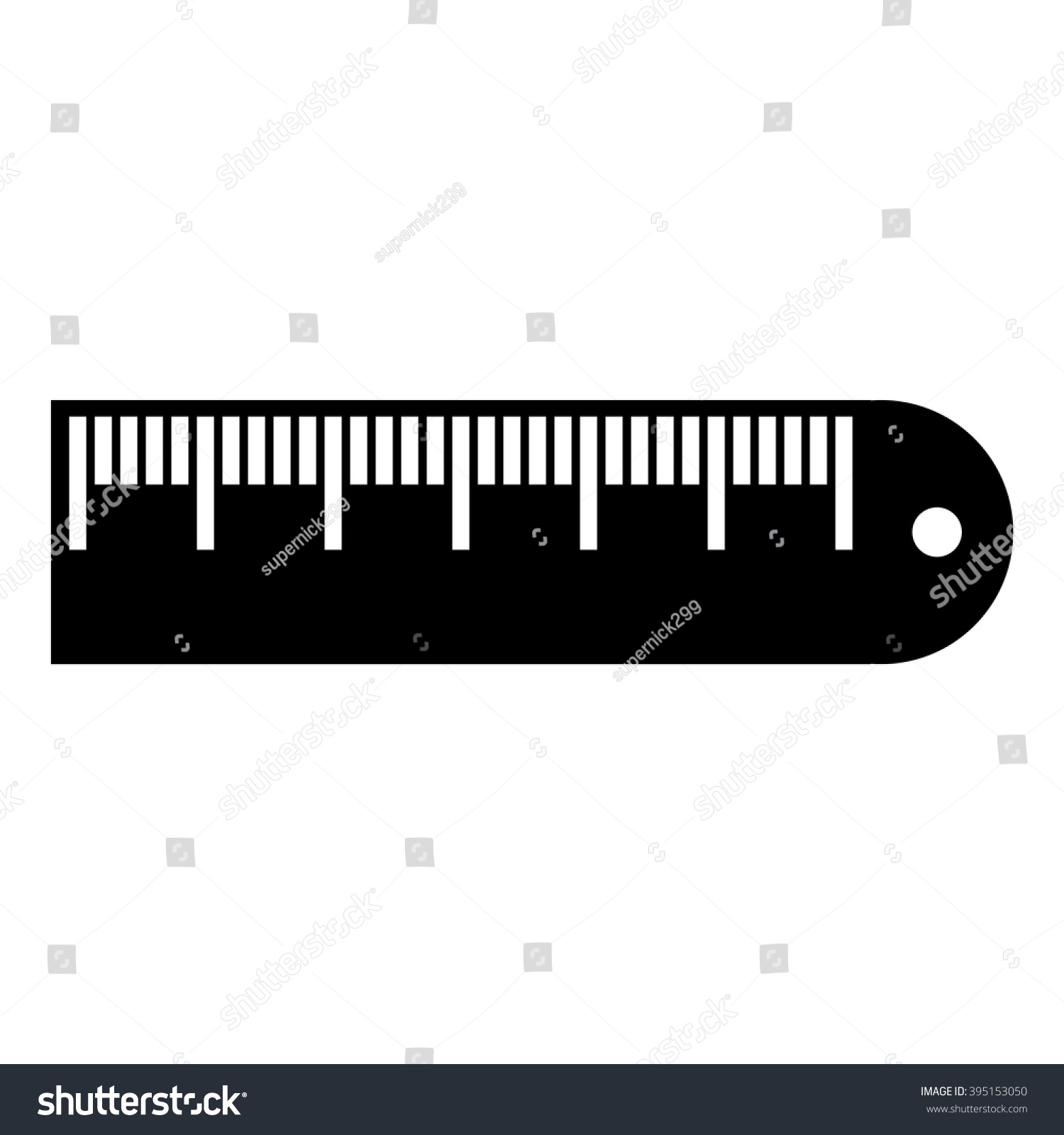 Ruler Vector Stock Vector (Royalty Free) 395153050