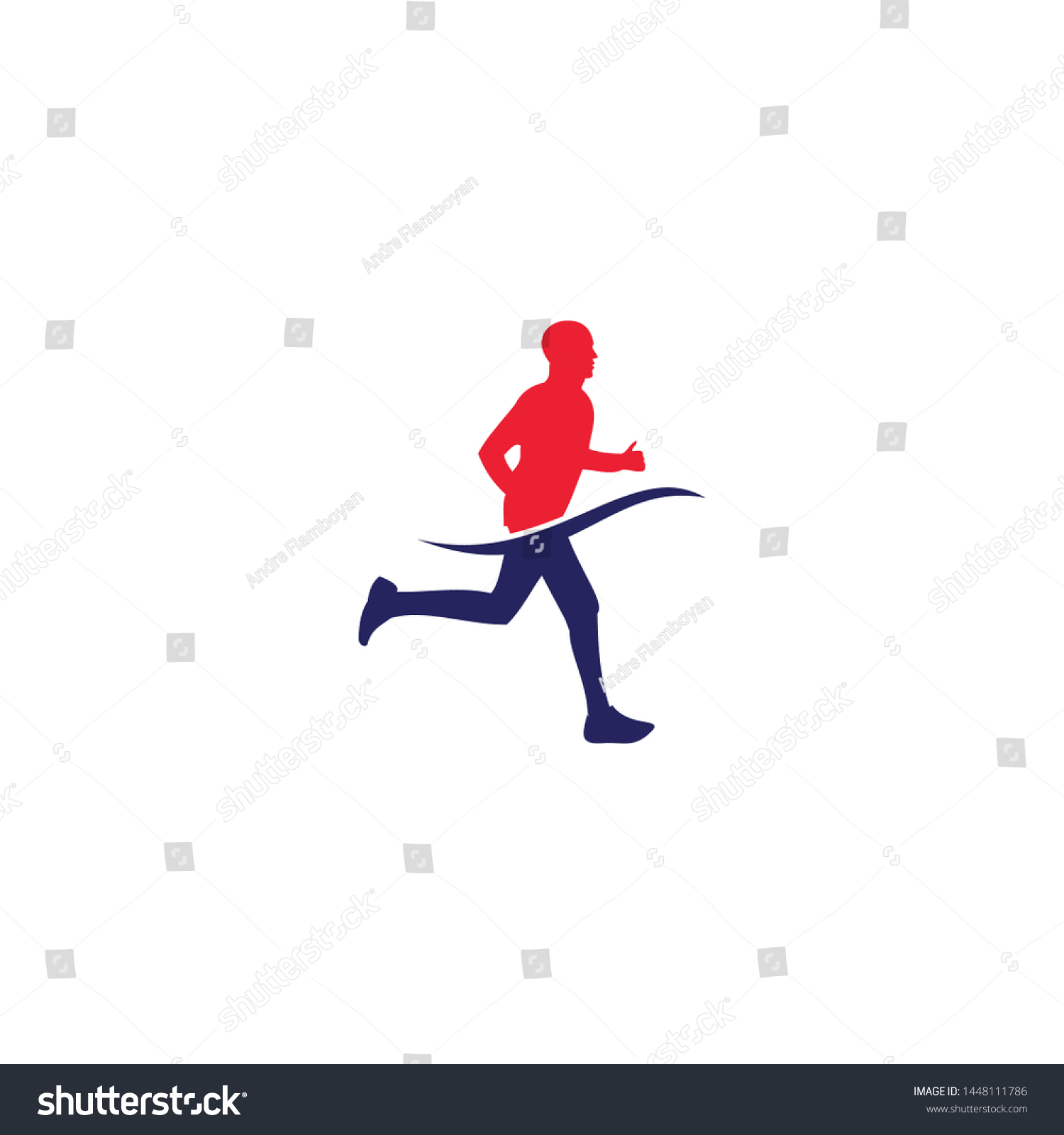 Run Logo Template Design Vector Stock Vector (Royalty Free) 1448111786 ...