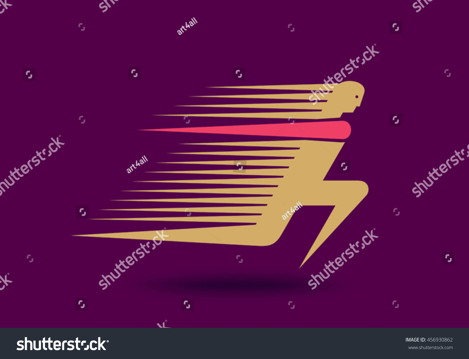Runner Logo Fast Simple Stylized Athlete Stock Vector (Royalty Free ...