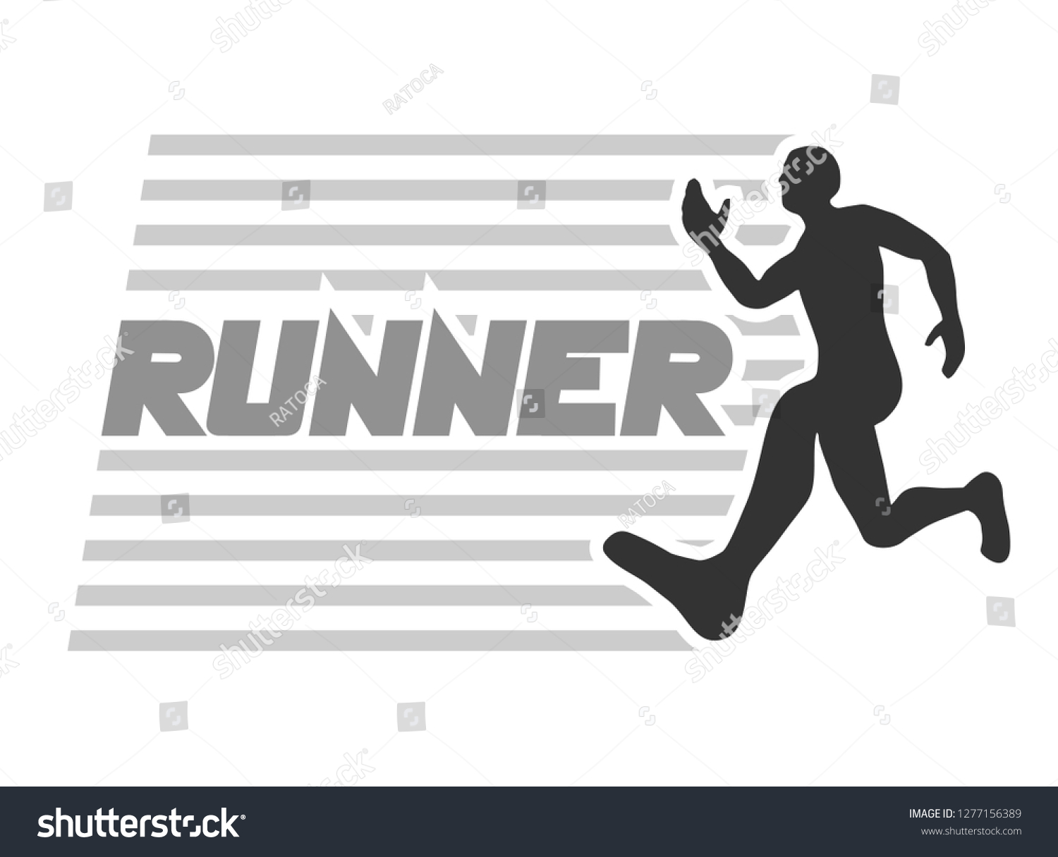 Runner Symbol Design Stock Vector (Royalty Free) 1277156389 | Shutterstock