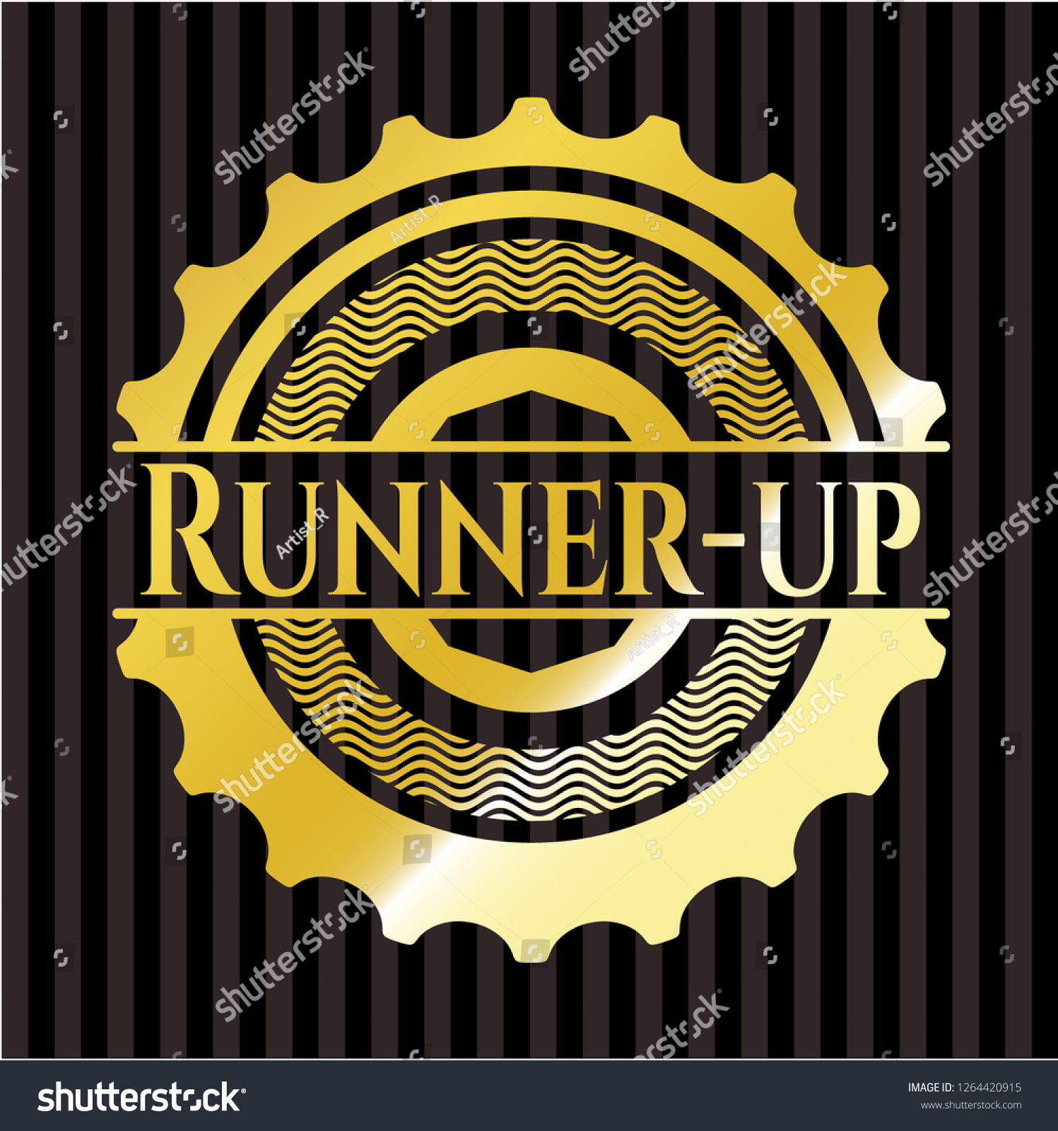 Runnerup Shiny Emblem Stock Vector (Royalty Free) 1264420915 | Shutterstock