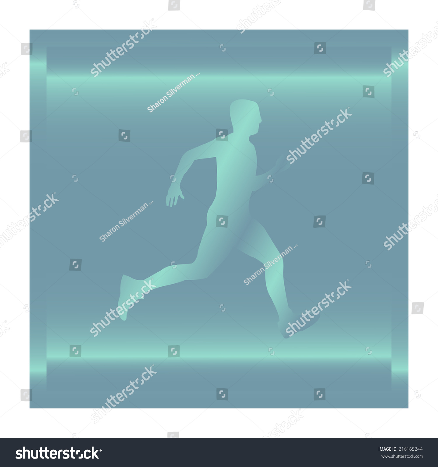 Running Man Illustration Stock Vector (Royalty Free) 216165244 ...