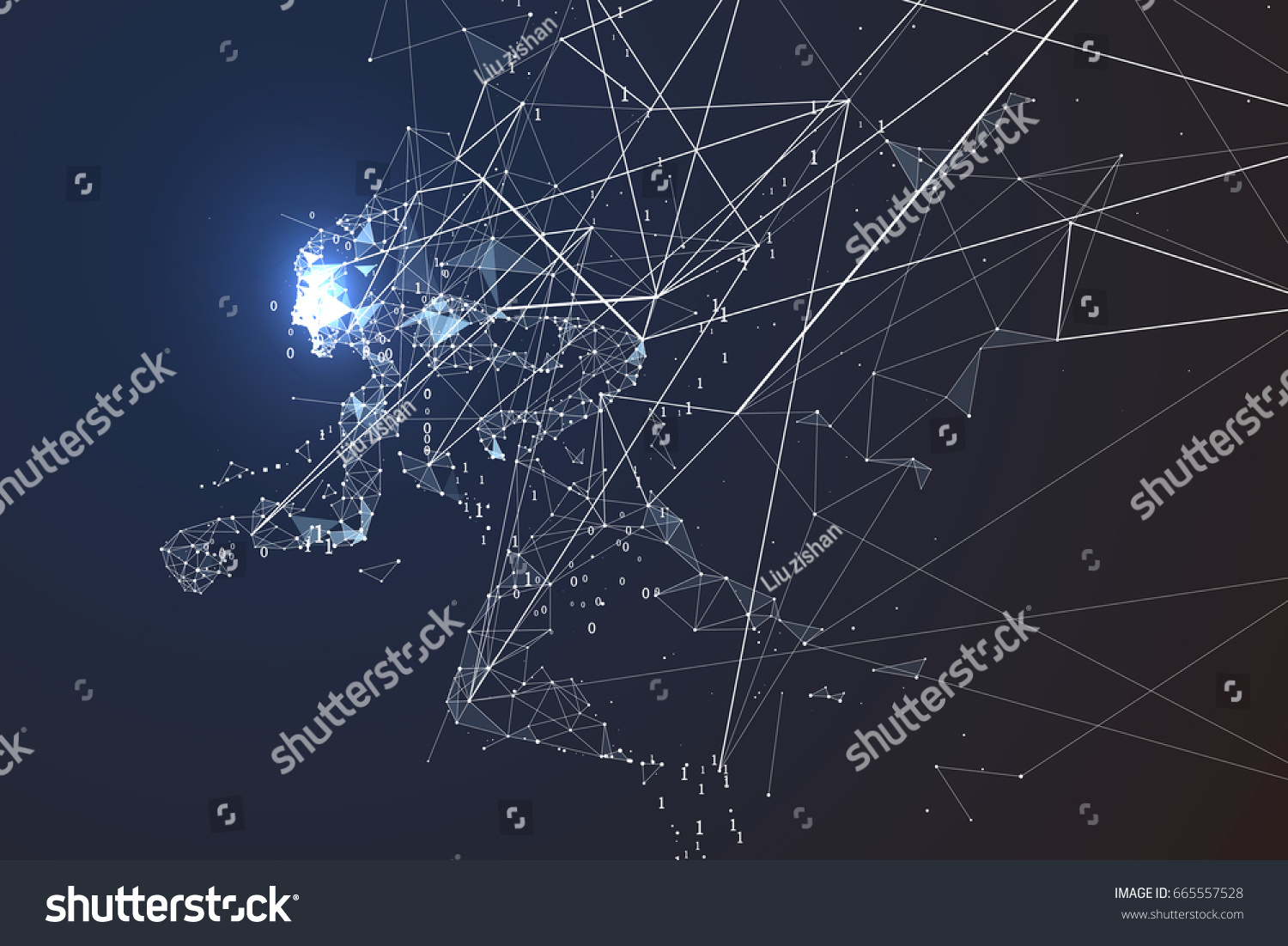 Running Mannetwork Connection Turned Into Vector Stock Vector (Royalty ...