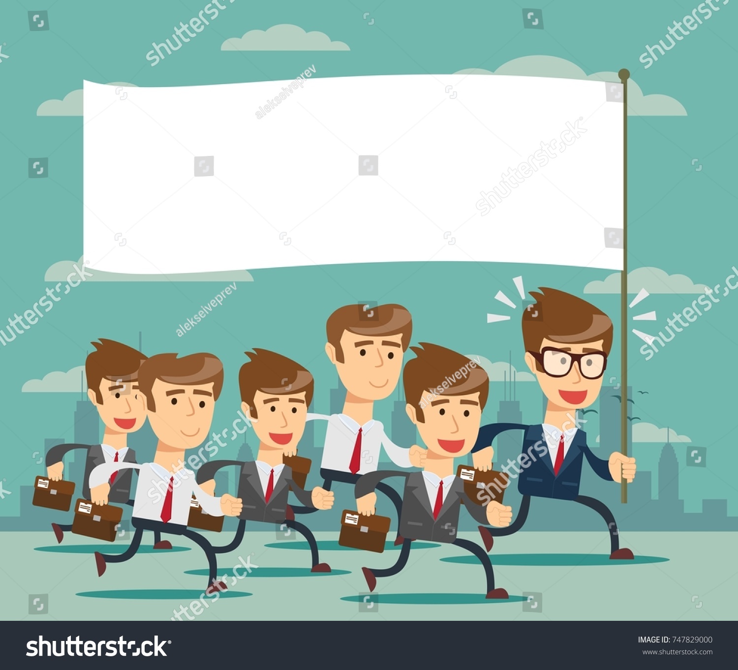 Running Man Flag Vector Isolated Illustration Stock Vector (Royalty ...