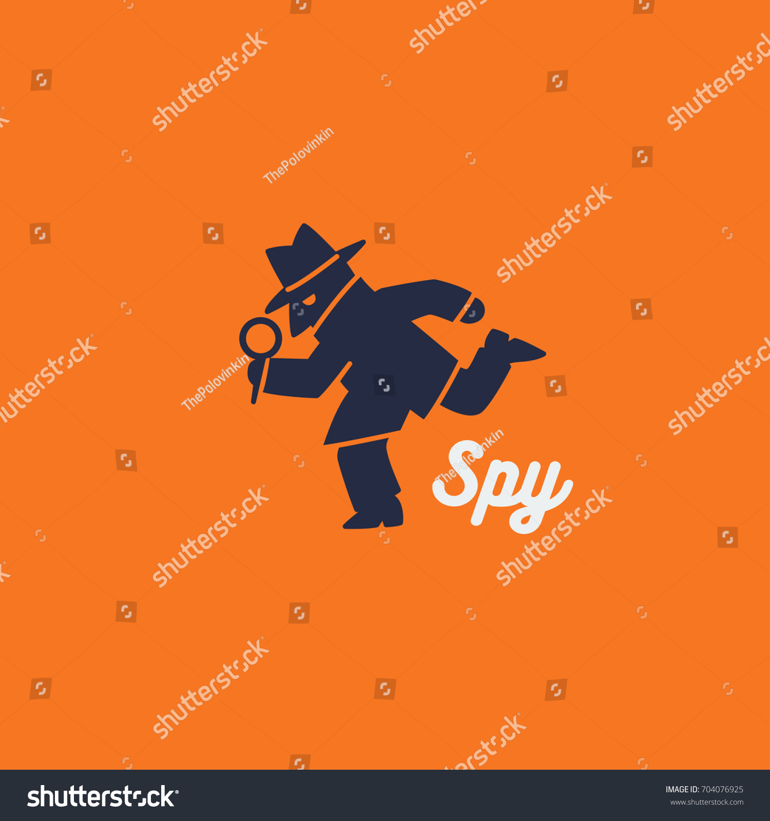 espionaje. logotipo vectorial.: vector de stock (libre de regalías) 704076925