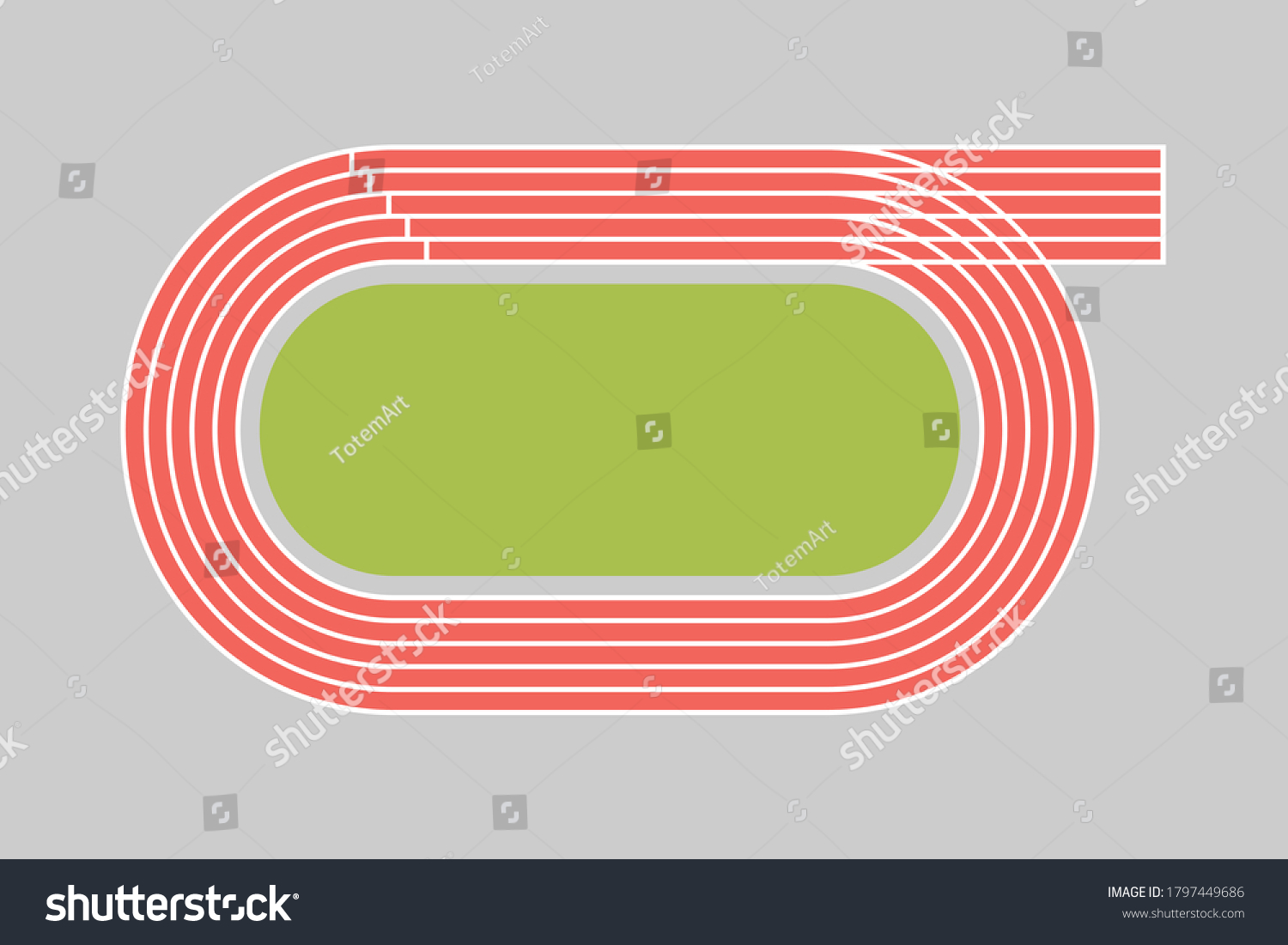 Running Track Field Icon Background Stock Vector (Royalty Free) 1797449686