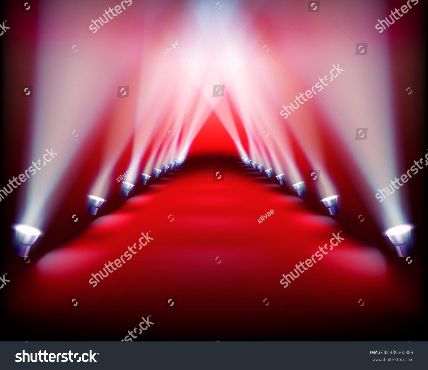 Runway Show Vector Illustration Stock Vector (Royalty Free) 489660889 ...