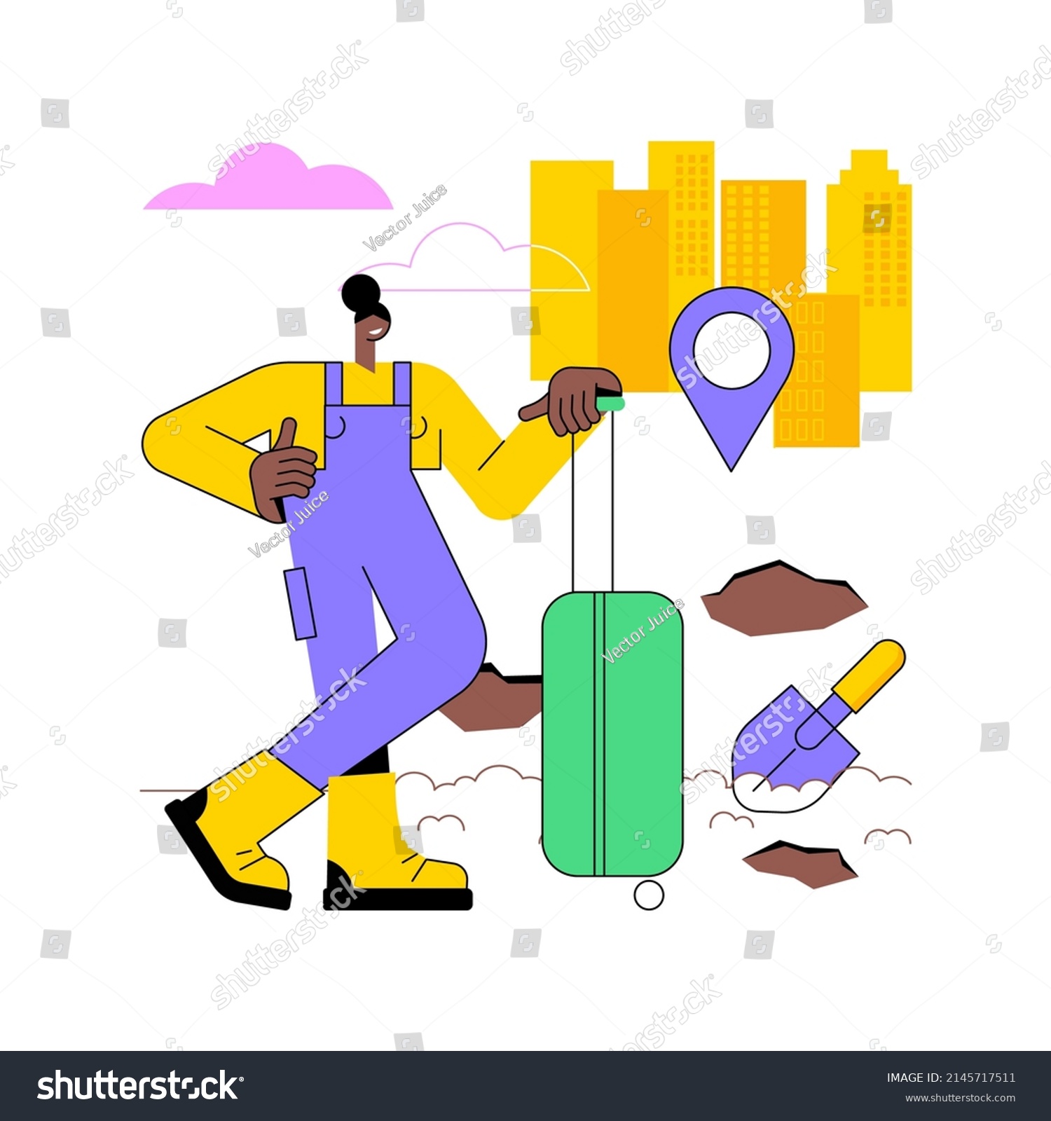 Rural Migration Abstract Concept Vector Illustration Stock Vector ... Rural Migration Abstract Concept Vector Illustration Stock Vector ...