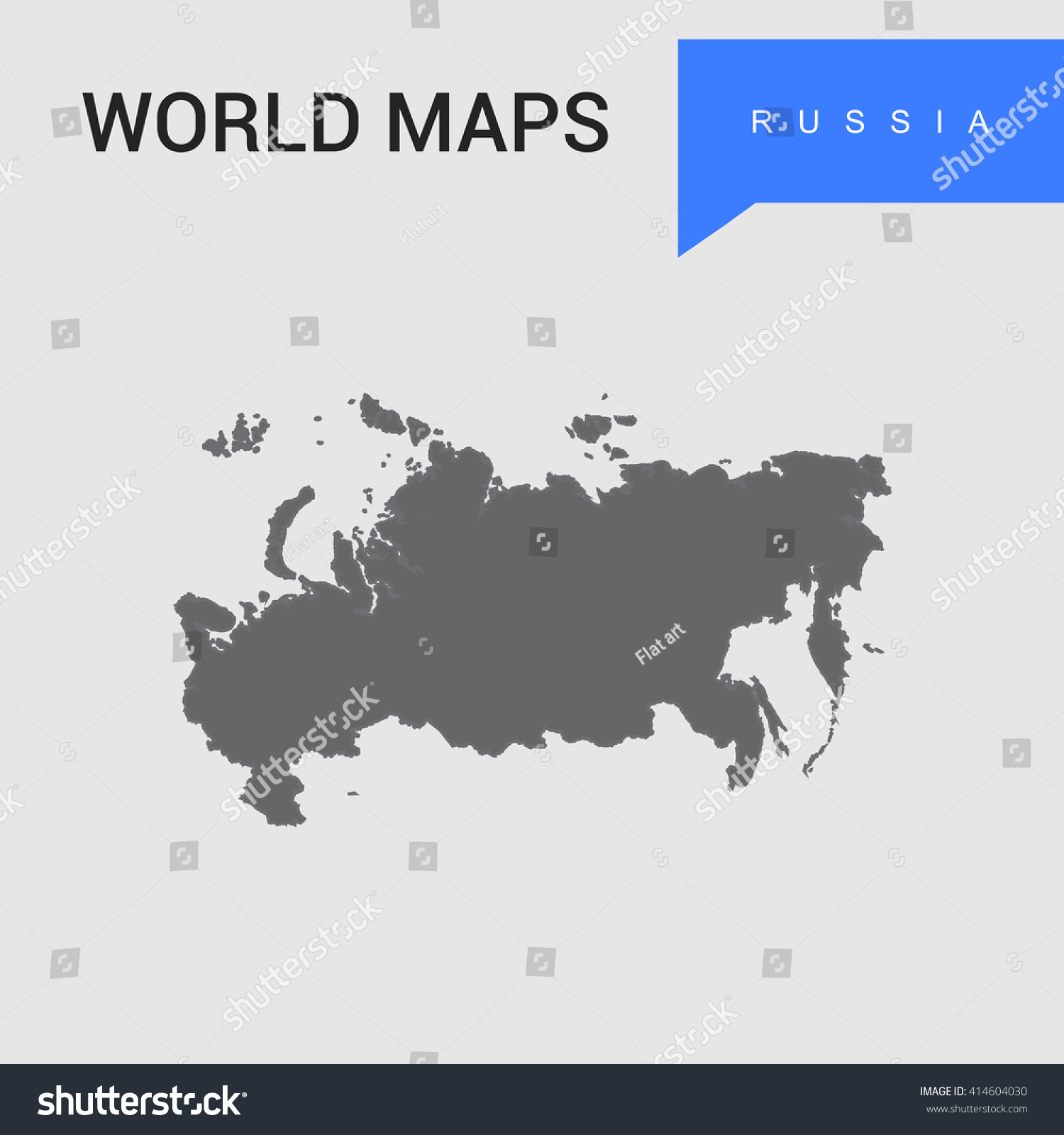 Russia Map Vector Country Border Map: เวกเตอร์สต็อก (ปลอดค่าลิขสิทธิ์ ...