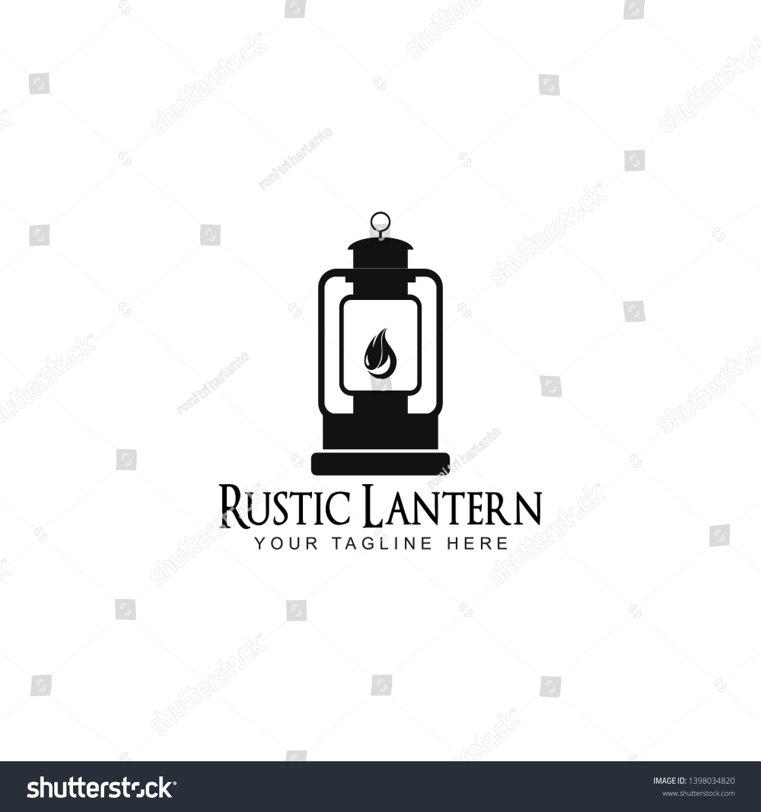 Rustic Lantern Logo Design Inspiration Stock Vector (Royalty Free ...